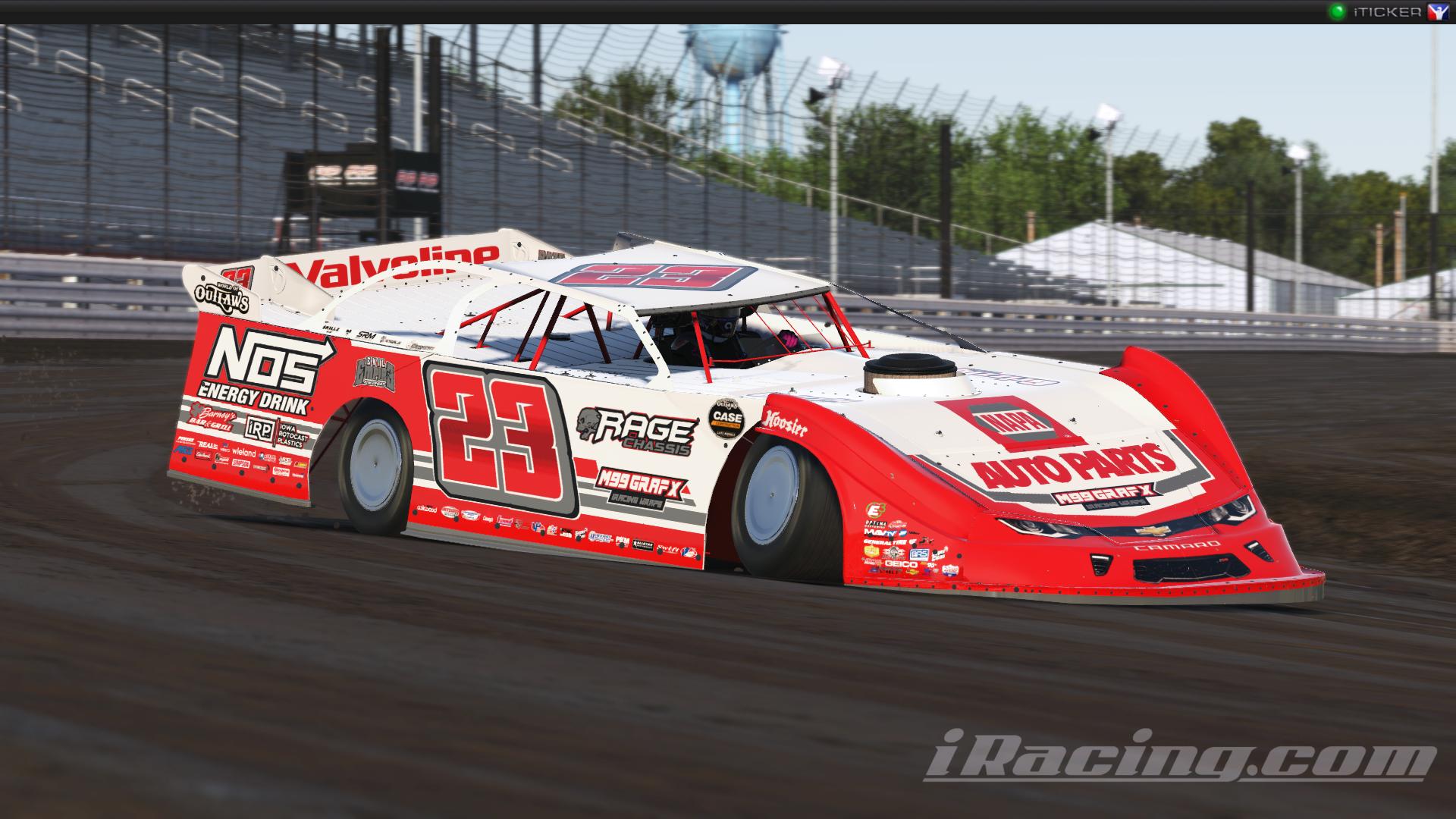 Blake Hoppe Super Late Model Sim Stamped by Logan Monteith - Trading Paints