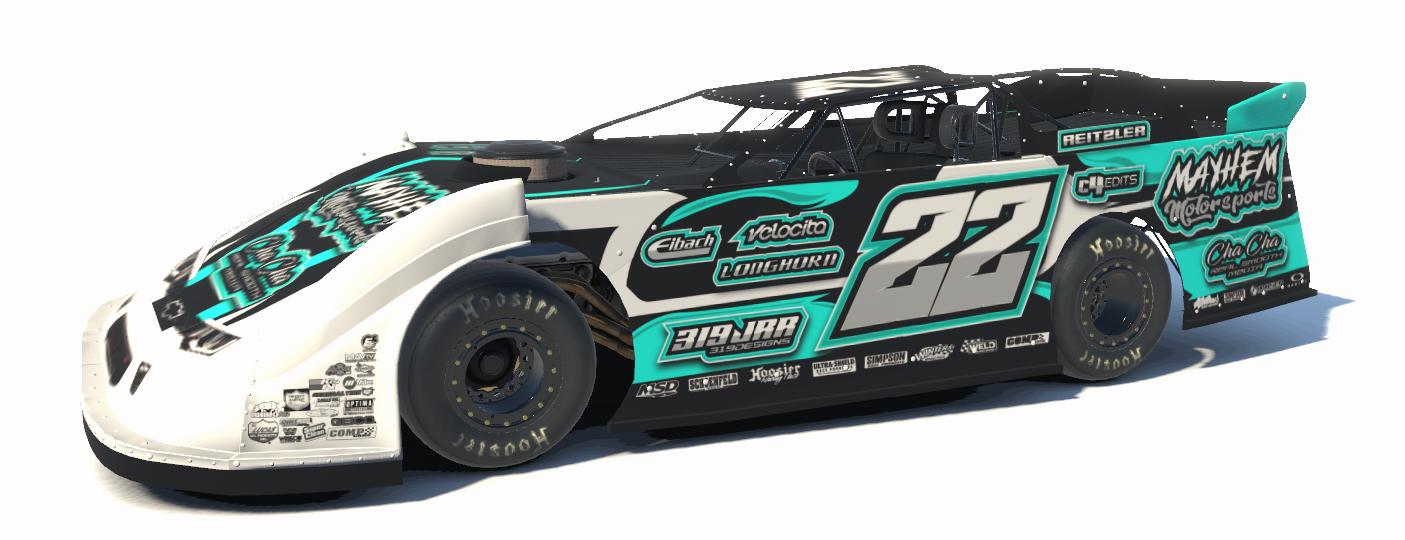 late model Reitzler 22 teal by Jaxson Reitzler - Trading Paints