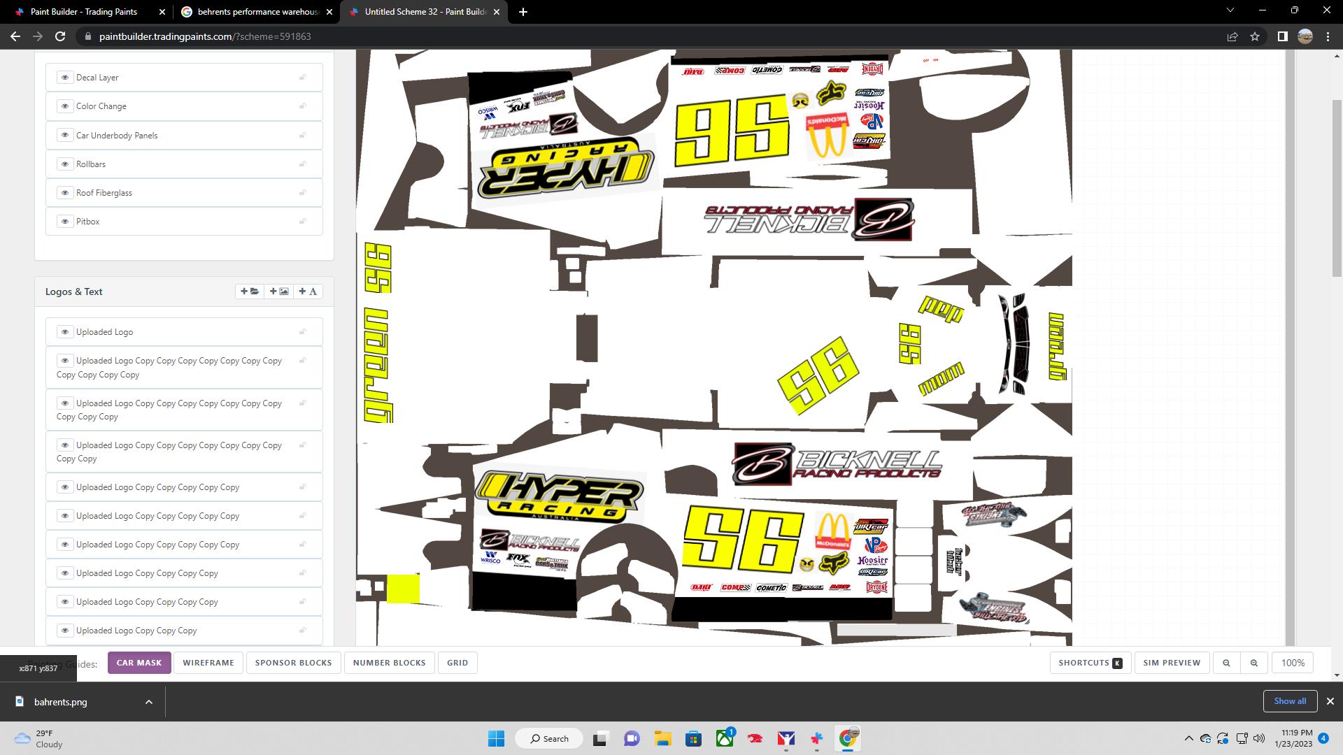 Devon Green #56 BBM by Devon Green - Trading Paints