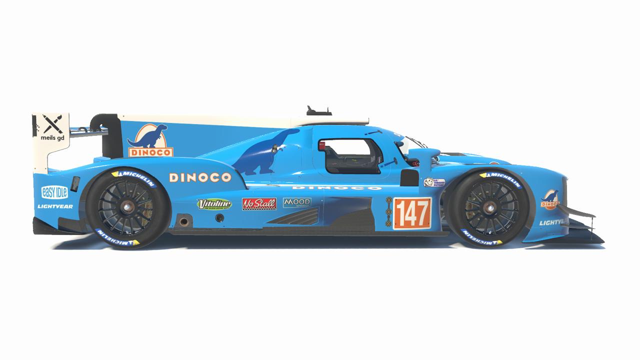 Dallara P217 - Dinoco Racing by Josemi Moronta - Trading Paints