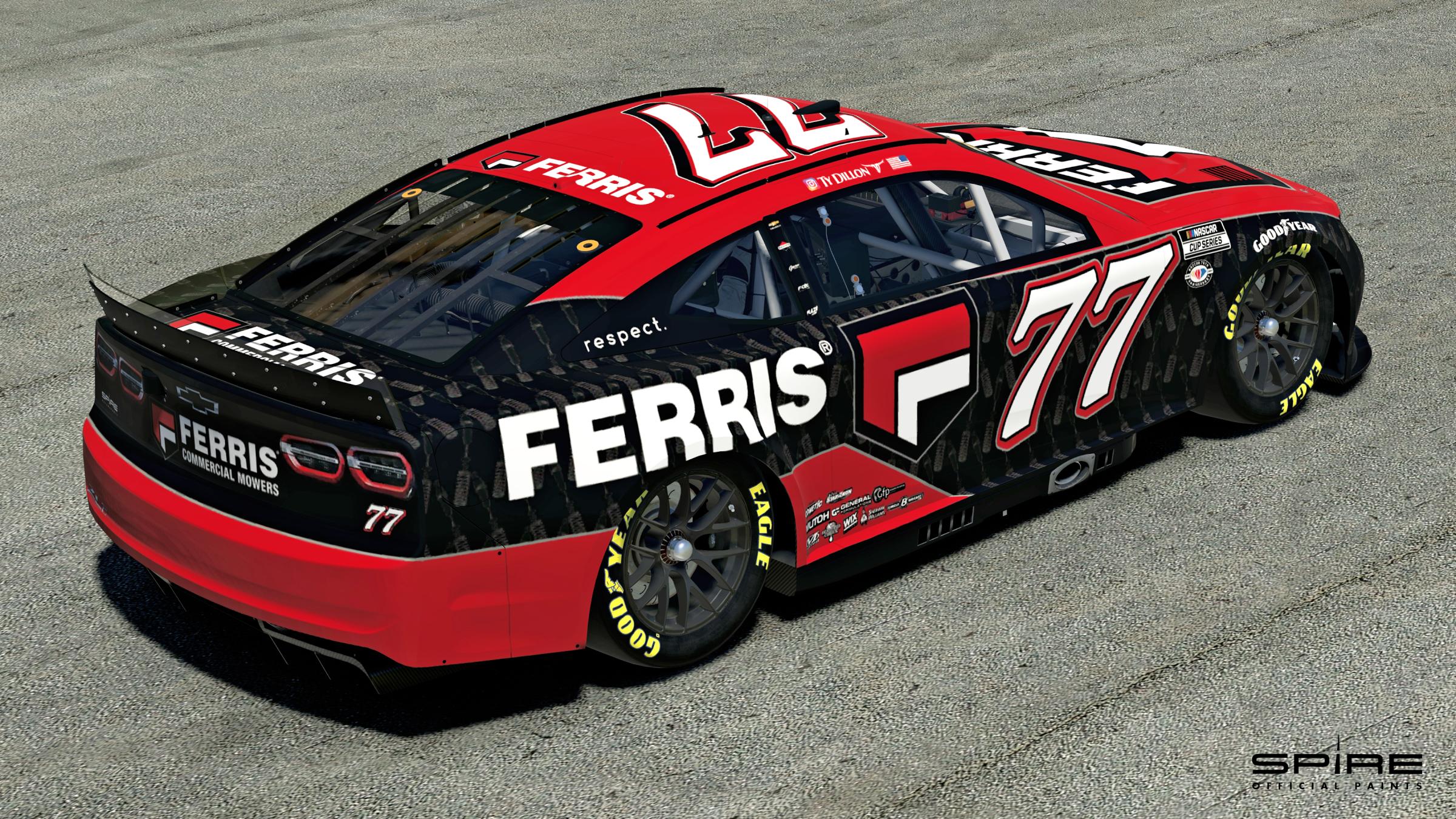 Official 2023 #77 Ty Dillon Ferris With Numbers by Spire Motorsports ...