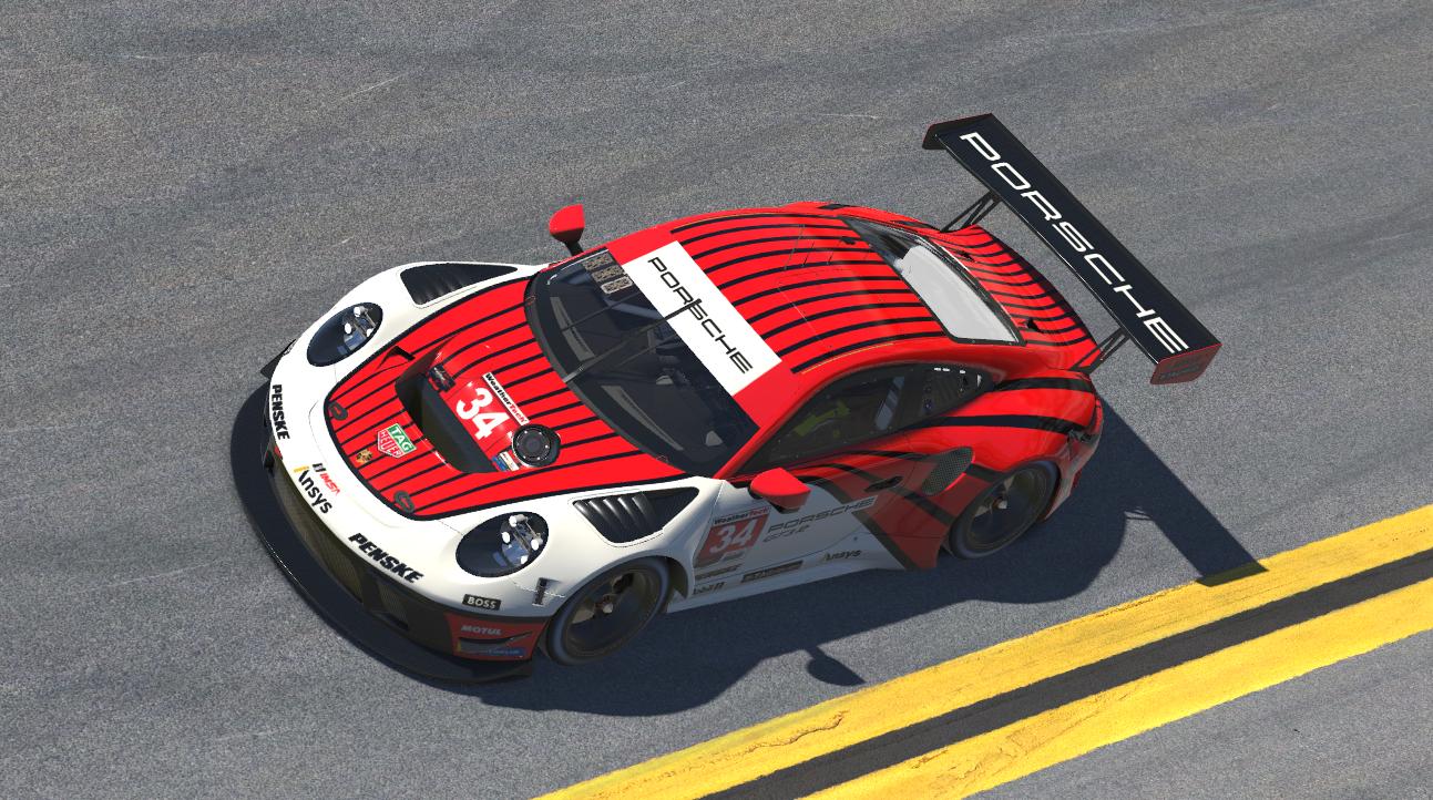 Porsche 911R GT3 Porsche Penske Motorsport LMDH IMSA by Hugo Hebert - Trading Paints