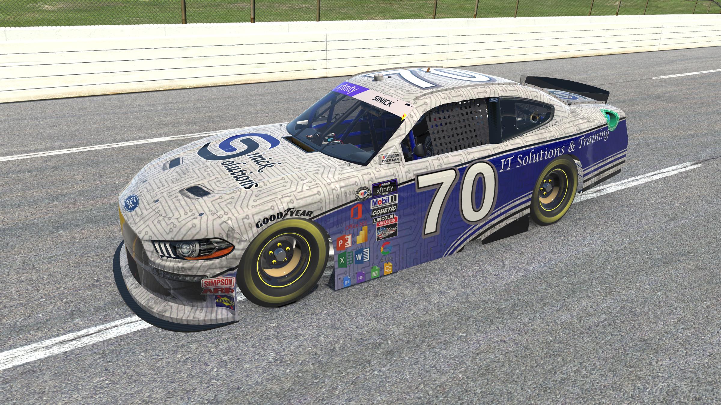 Xfinity Mustang Sinick Solutions Circuit by Adam Sinick - Trading Paints