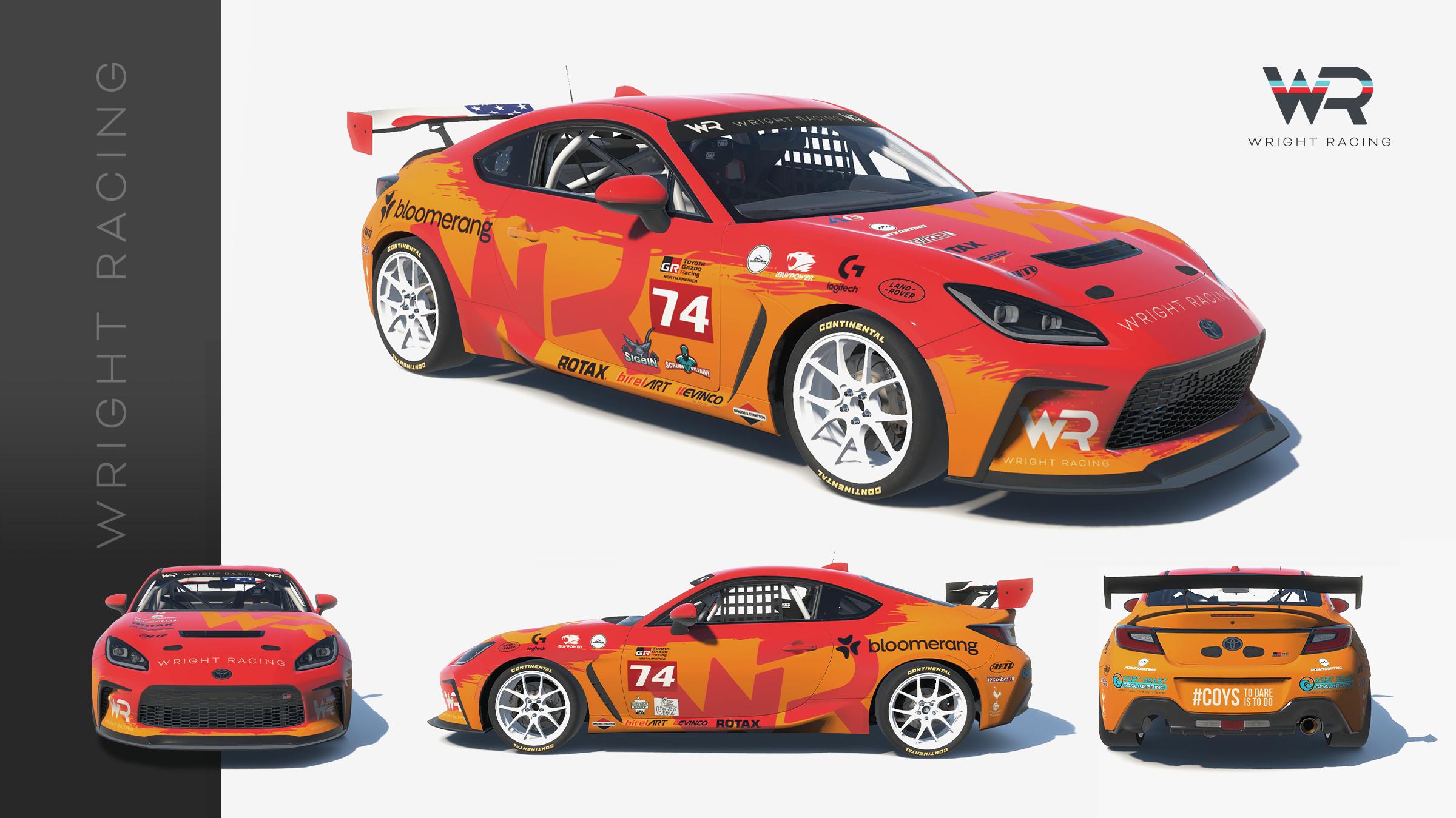 Wright Racing Toyota GR86 by Shay W. - Trading Paints