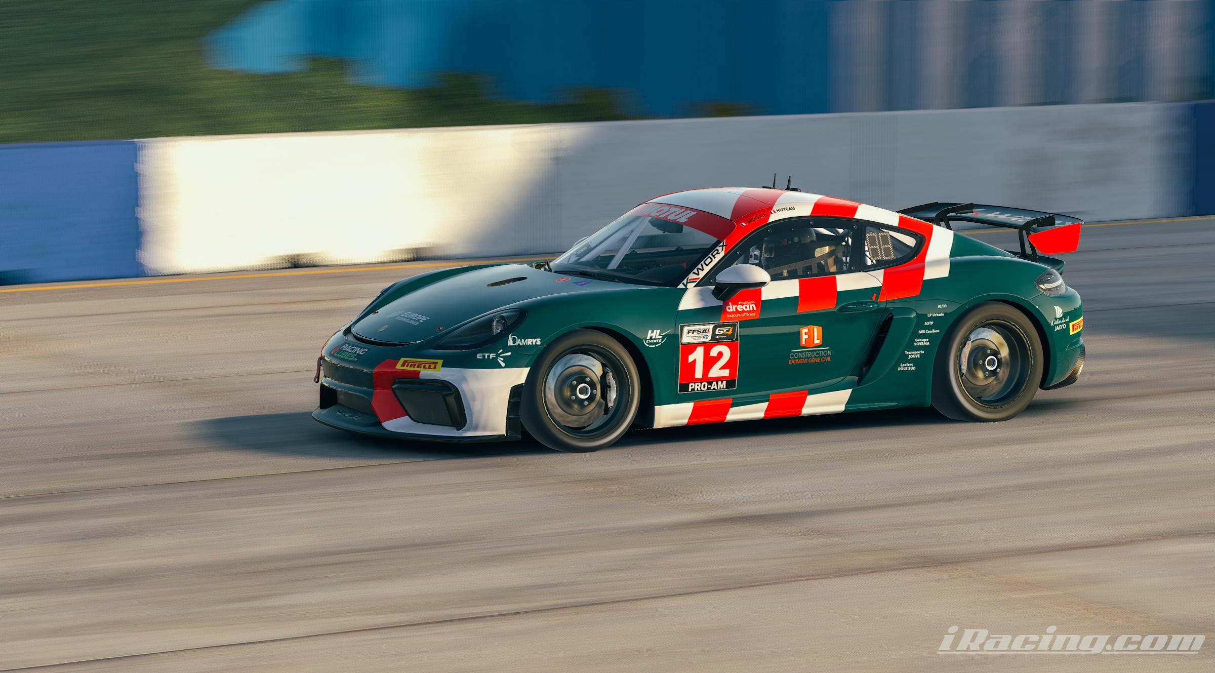 K-Worx Racing FFSA GT4 PRO-AM Porsche 718 Cayman GT4 RS Clubsport #12 ...