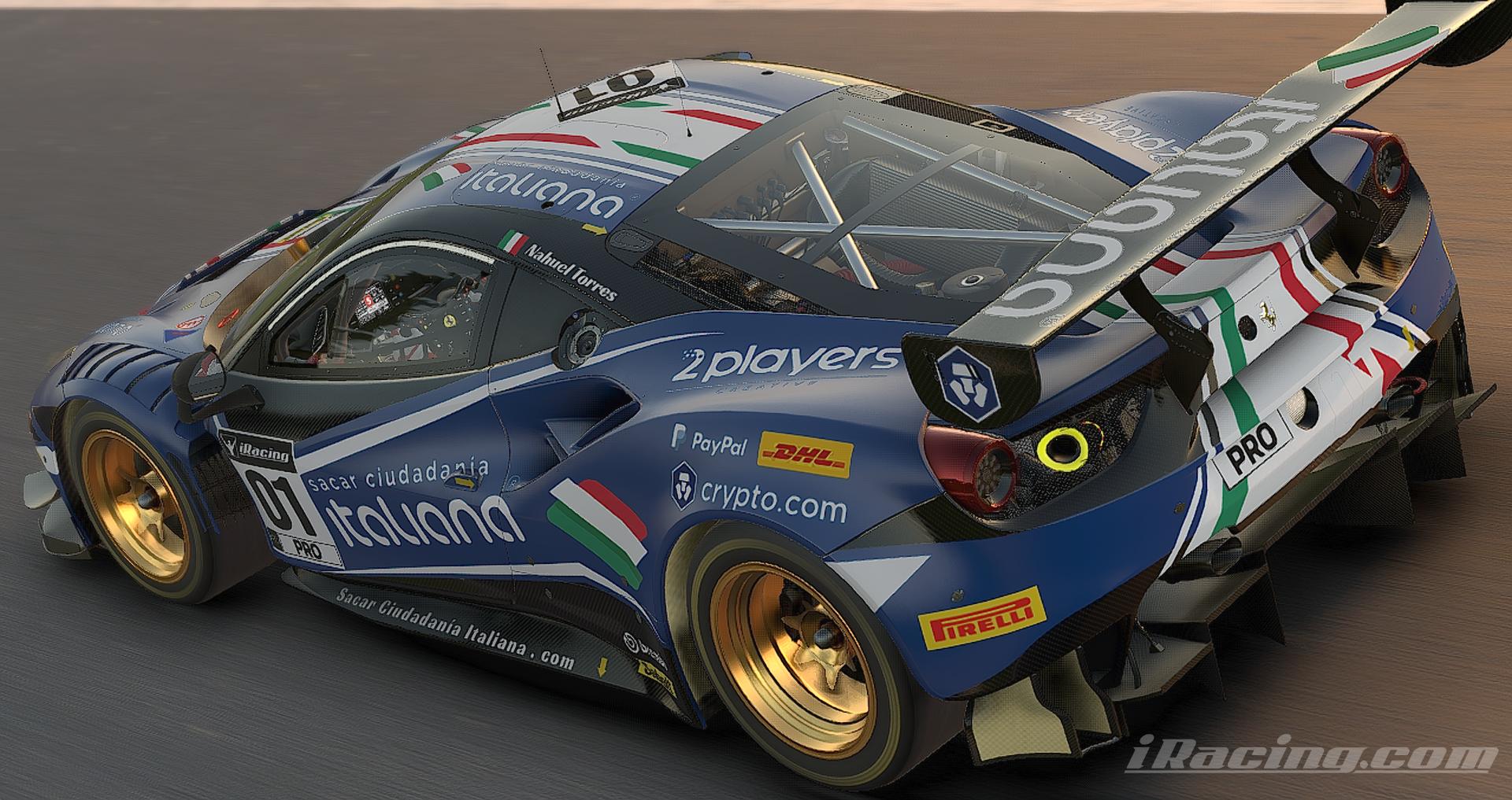 Ferrari 488 GT3 Evo - Blue design based on AF Corse by Nahuel Torres7 ...