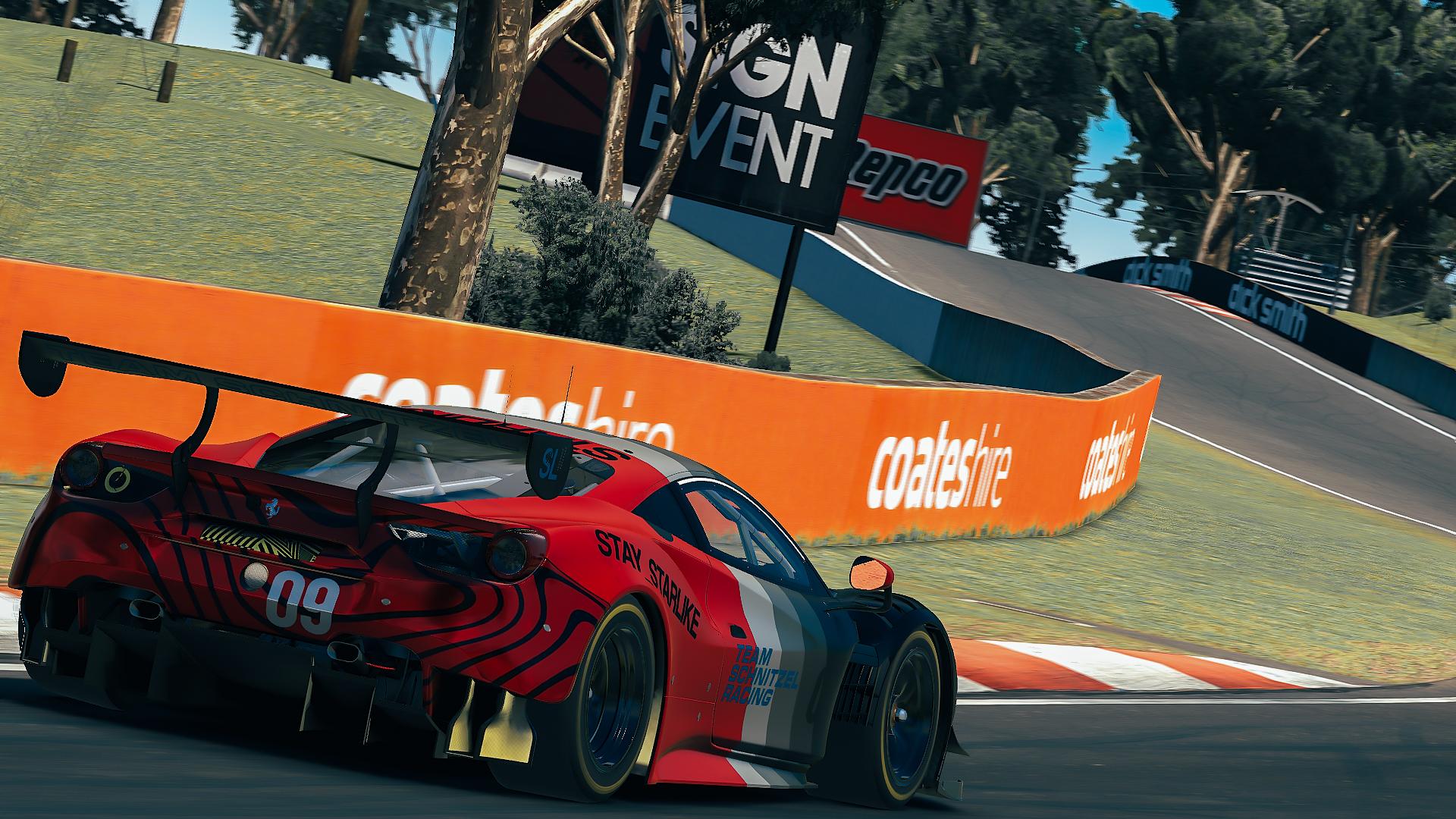 Team Schnitzel x Starlike Ferrari 488 GT3 team paint by Jay Daniels ...
