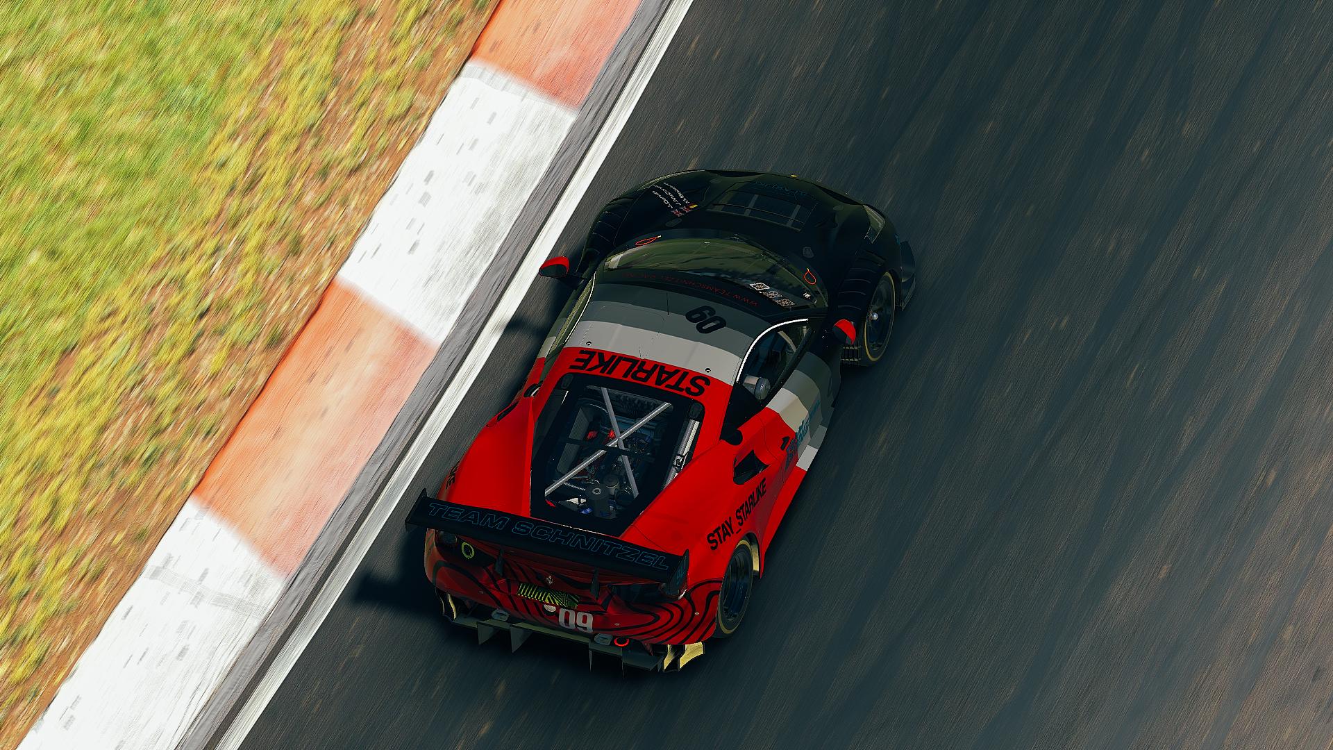 Team Schnitzel x Starlike Ferrari 488 GT3 team paint by Jay Daniels ...