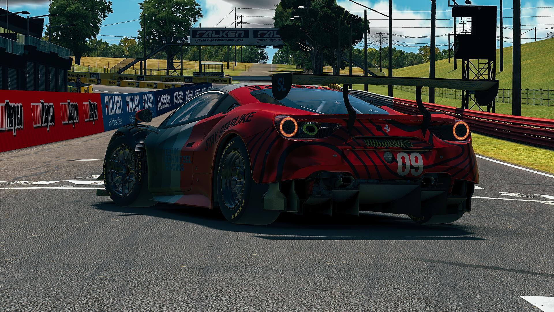 Team Schnitzel x Starlike Ferrari 488 GT3 team paint by Jay Daniels ...