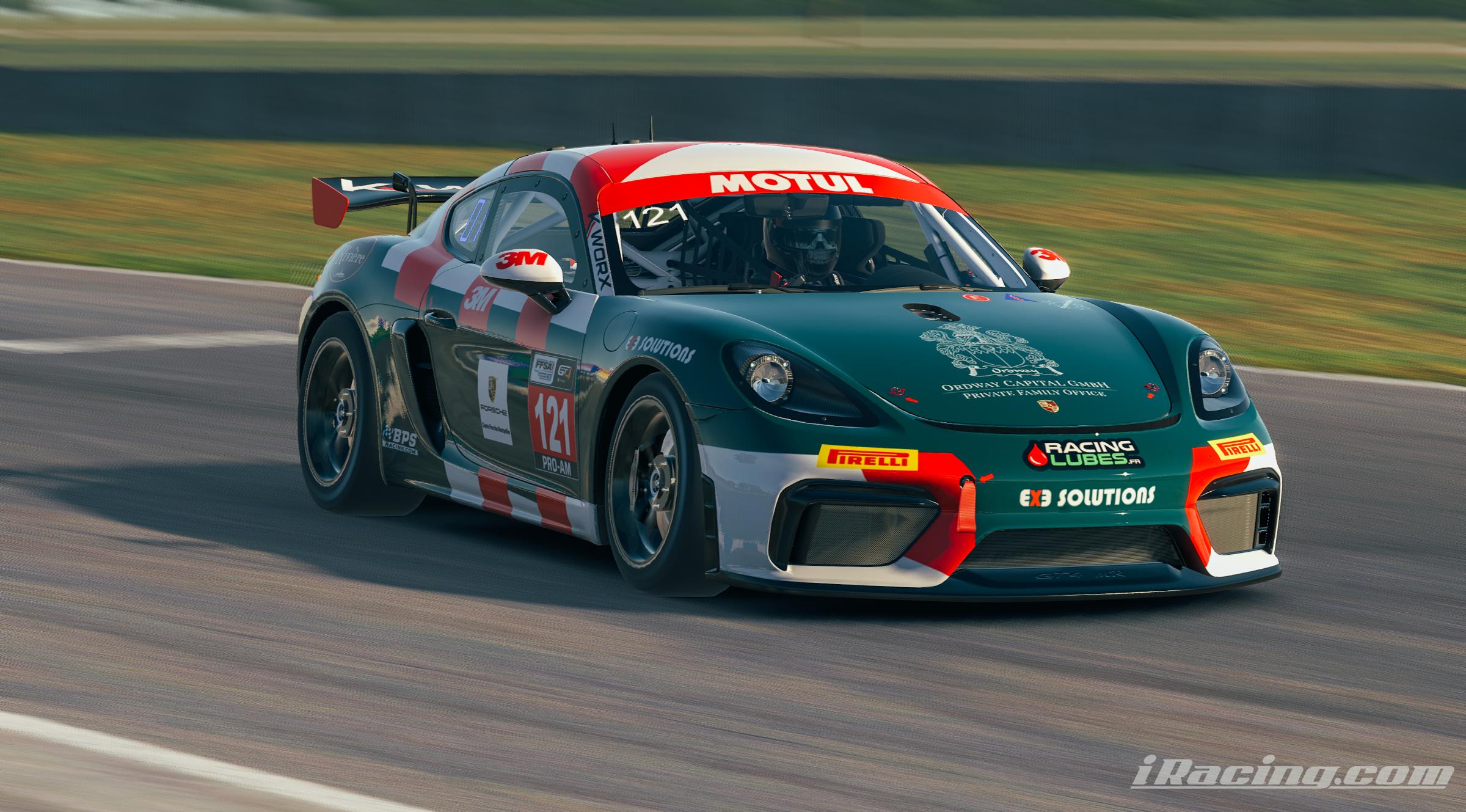 K-Worx Racing FFSA GT4 PRO-AM Porsche 718 Cayman GT4 RS Clubsport #121 ...