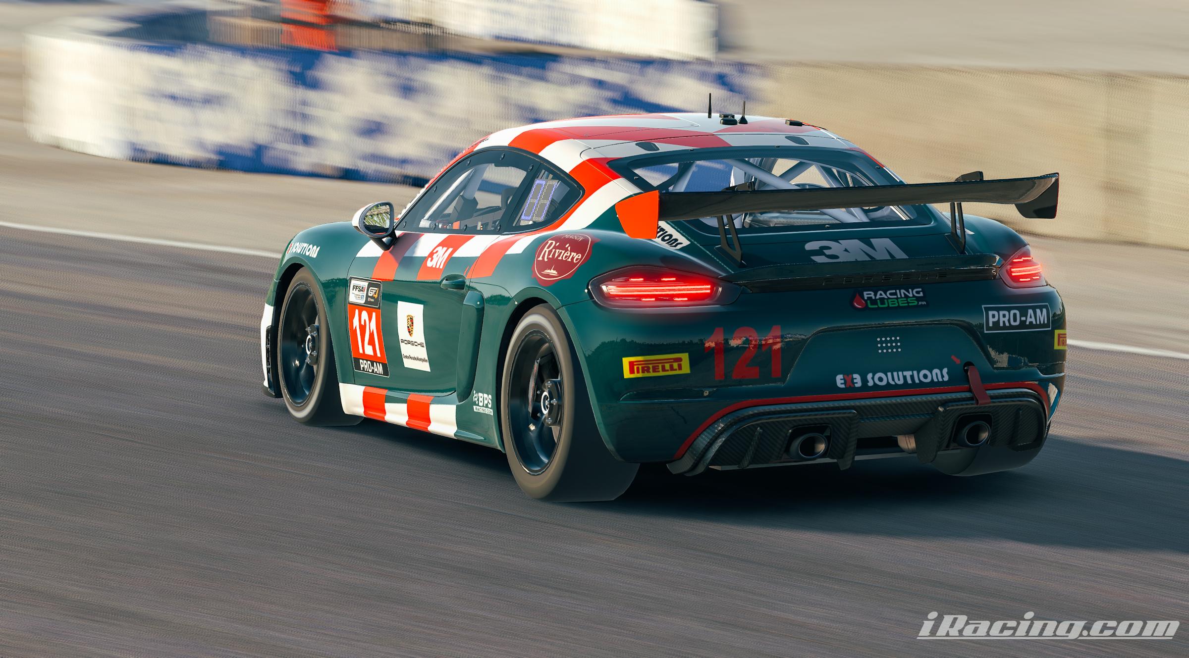 K-Worx Racing FFSA GT4 PRO-AM Porsche 718 Cayman GT4 RS Clubsport #121 ...