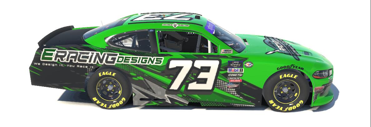 Patrick Rushton #73 E Racing Designs Xfinity Mustang W/ Spec Map by Rob ...