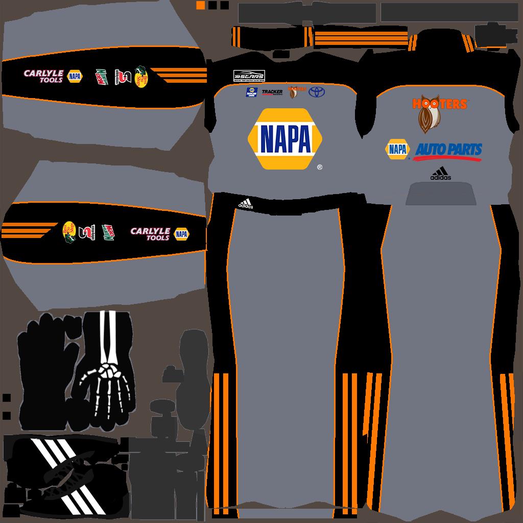 James Danforth STARS Napa firesuit Grey Ghost by James D. - Trading Paints
