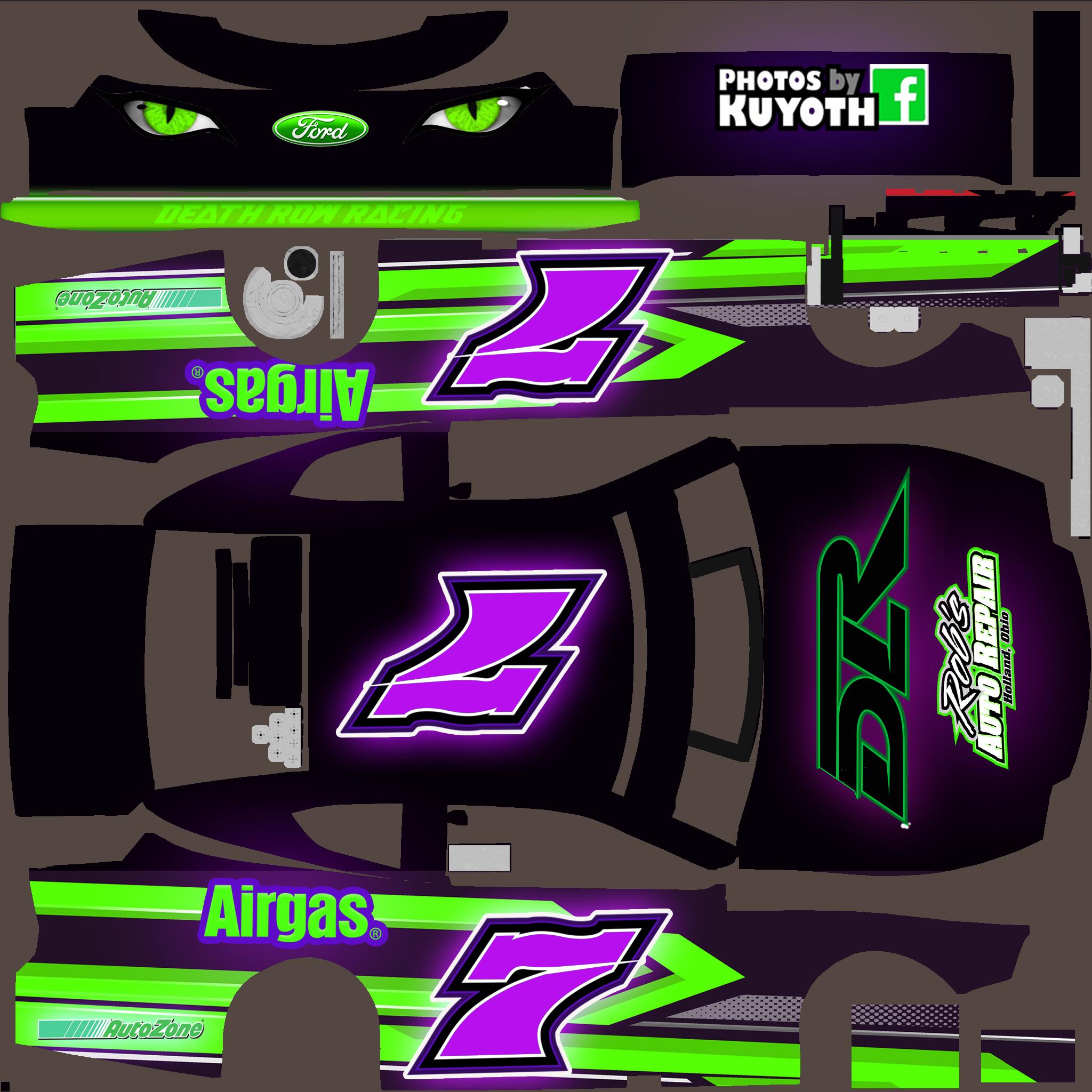 Super Late black green vector dlr purple 7 by Billy Kuyoth - Trading Paints