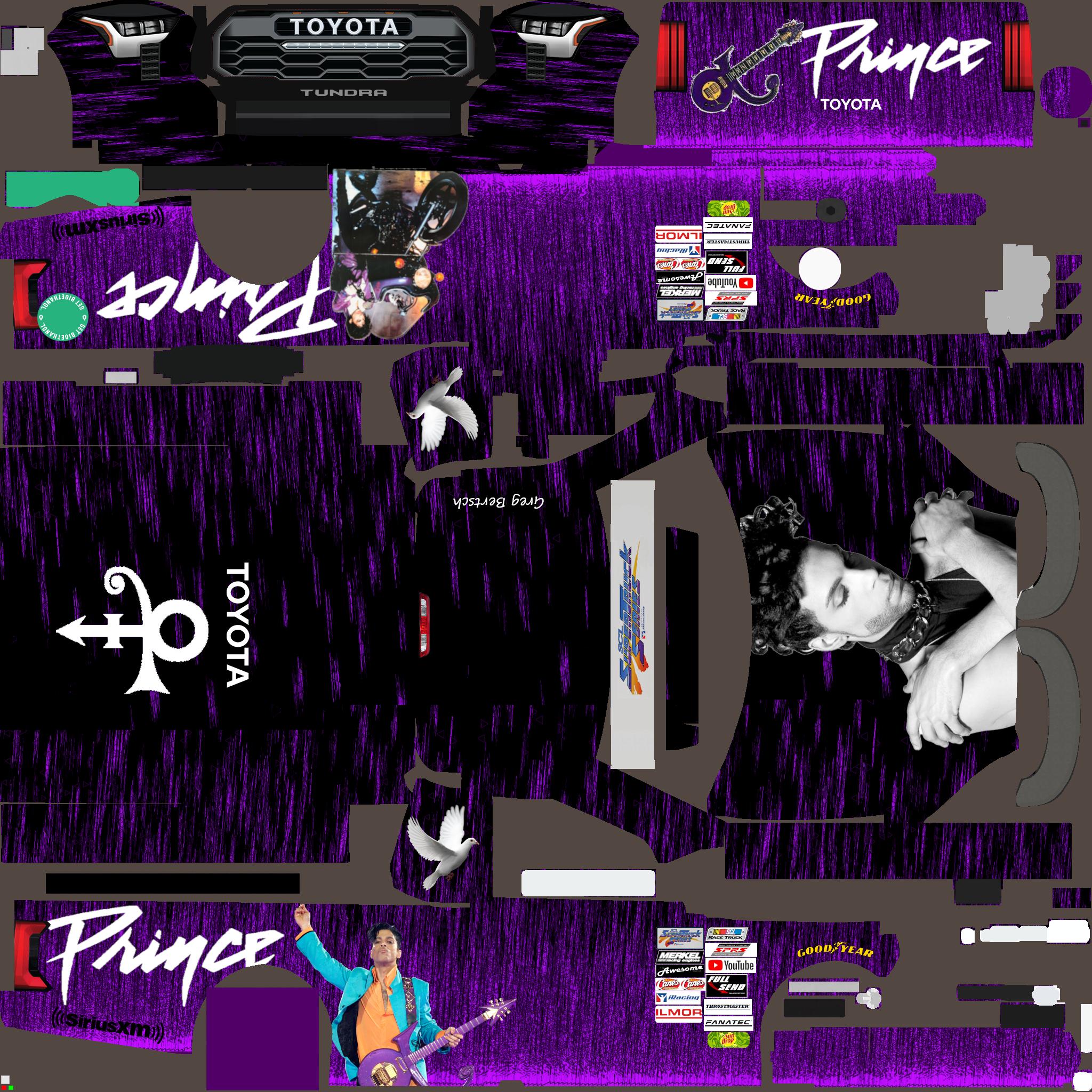 Toyota Tundra Truck 2022 purple rain by Chris D. - Trading Paints