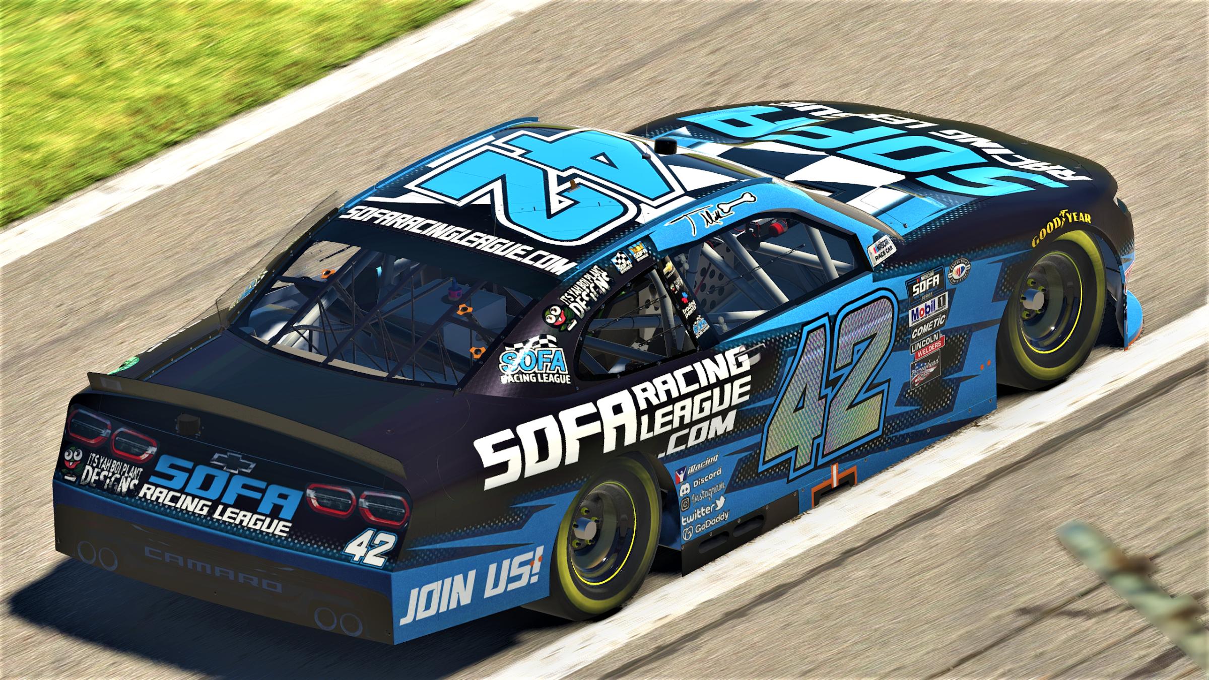 Sofa Racing League Custom # by Daniel Plant Smith - Trading Paints