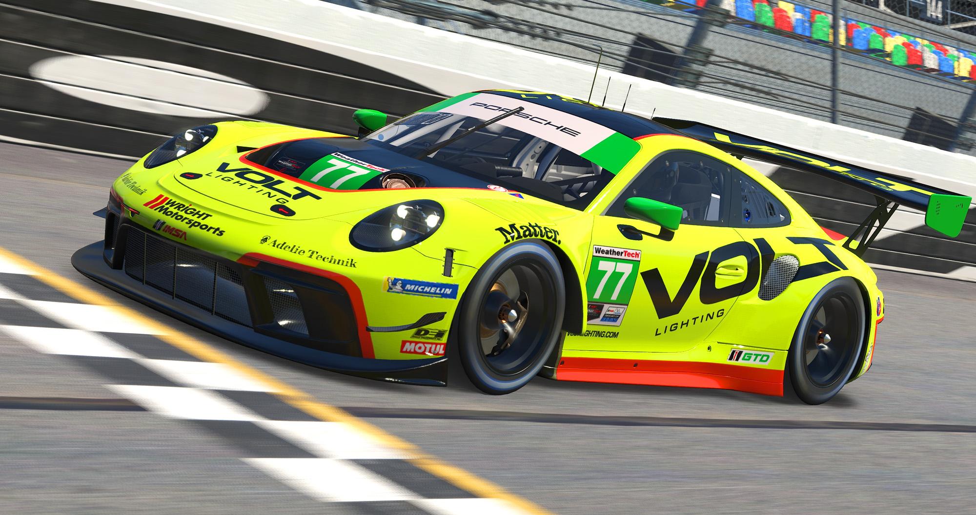 2023 VOLT Lighting Wright Motorsports Porsche 911 GT3.R - IMSA / Rolex ...
