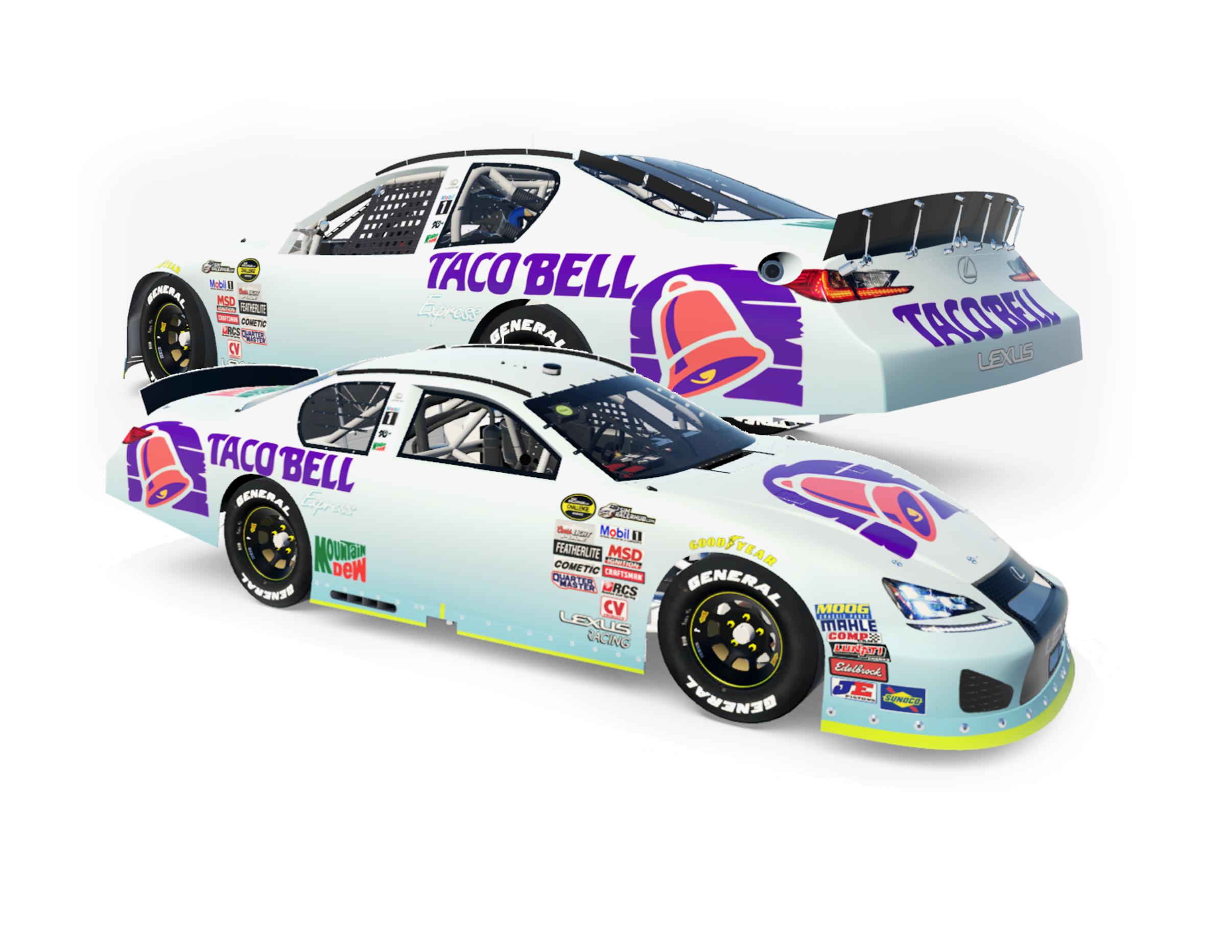 Taco Bell Express Lexus RC F - Sim Number by Clinton Snead - Trading Paints