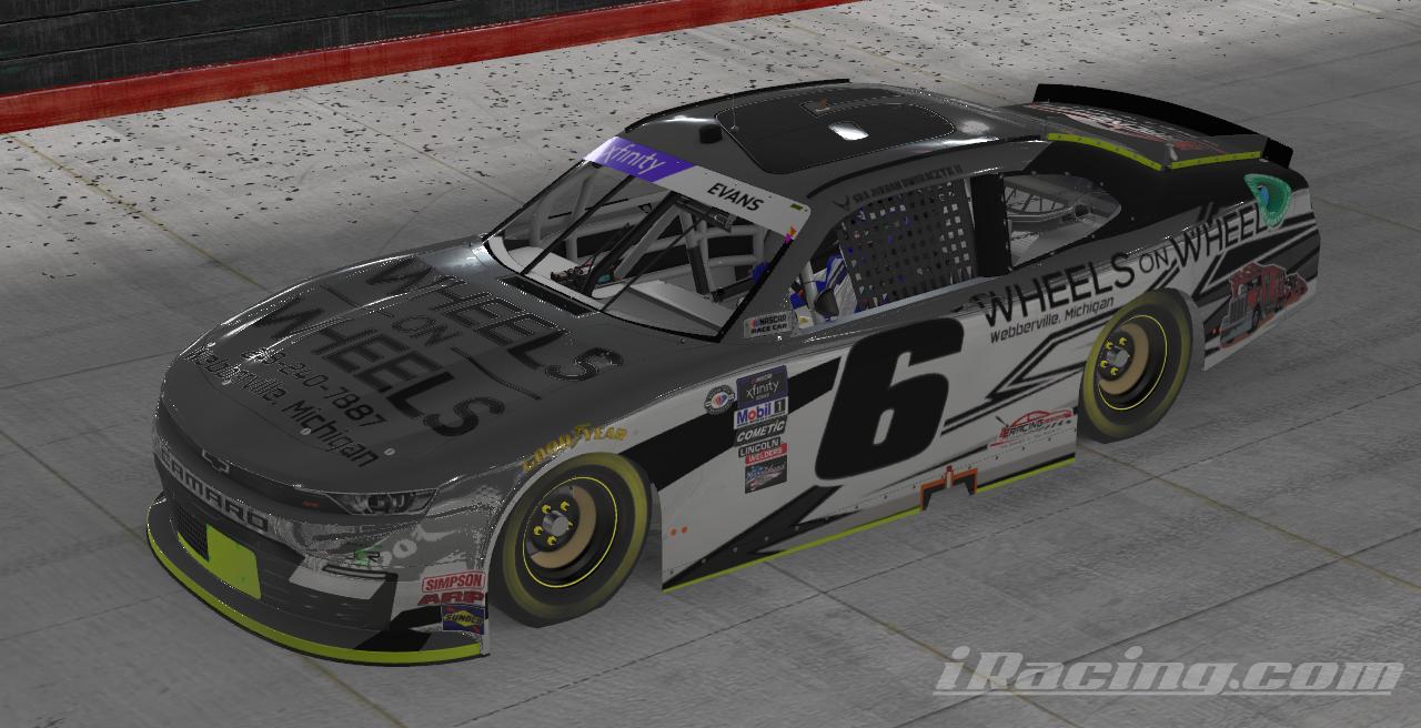 Jordan Dworaczyk II #6 Wheels On Wheels Xfinity Camaro W/ Spec Map by ...