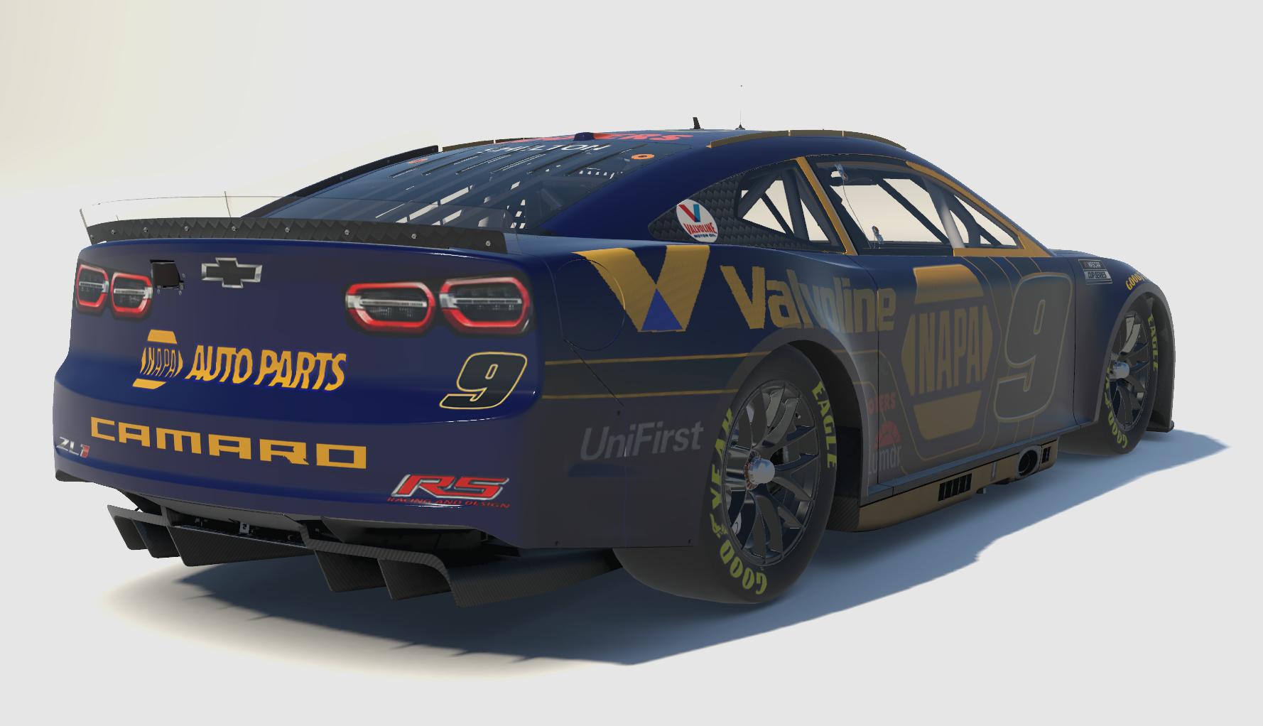 Chevrolet Camaro ZL1 Nextgen Chase 9 Blue yellow concept 3 TGA by Roger S. - Trading Paints