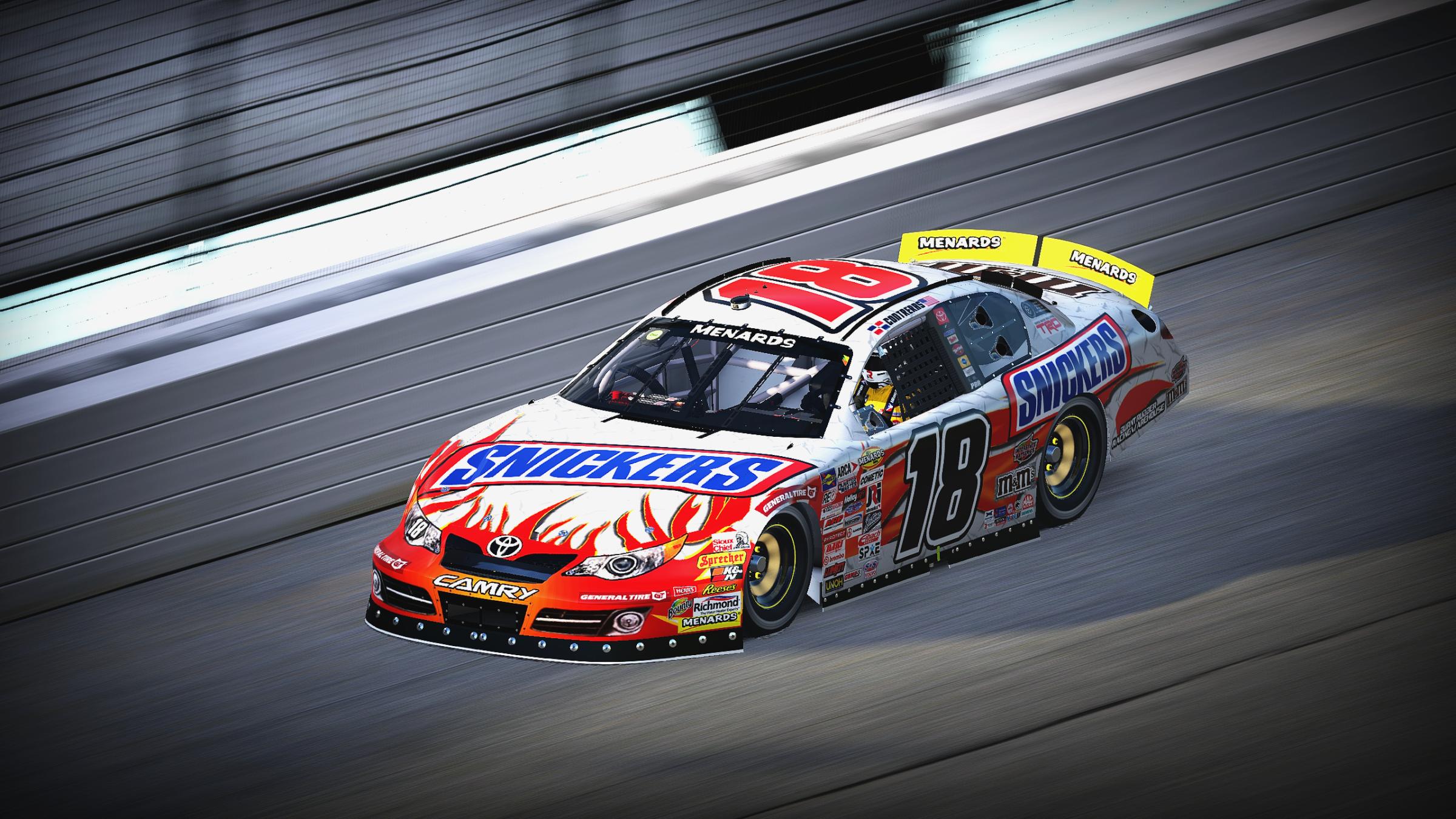 Aledam Contreras 2023 Snickers (2010 Throwback) Arca (Gen 4) Camry ...