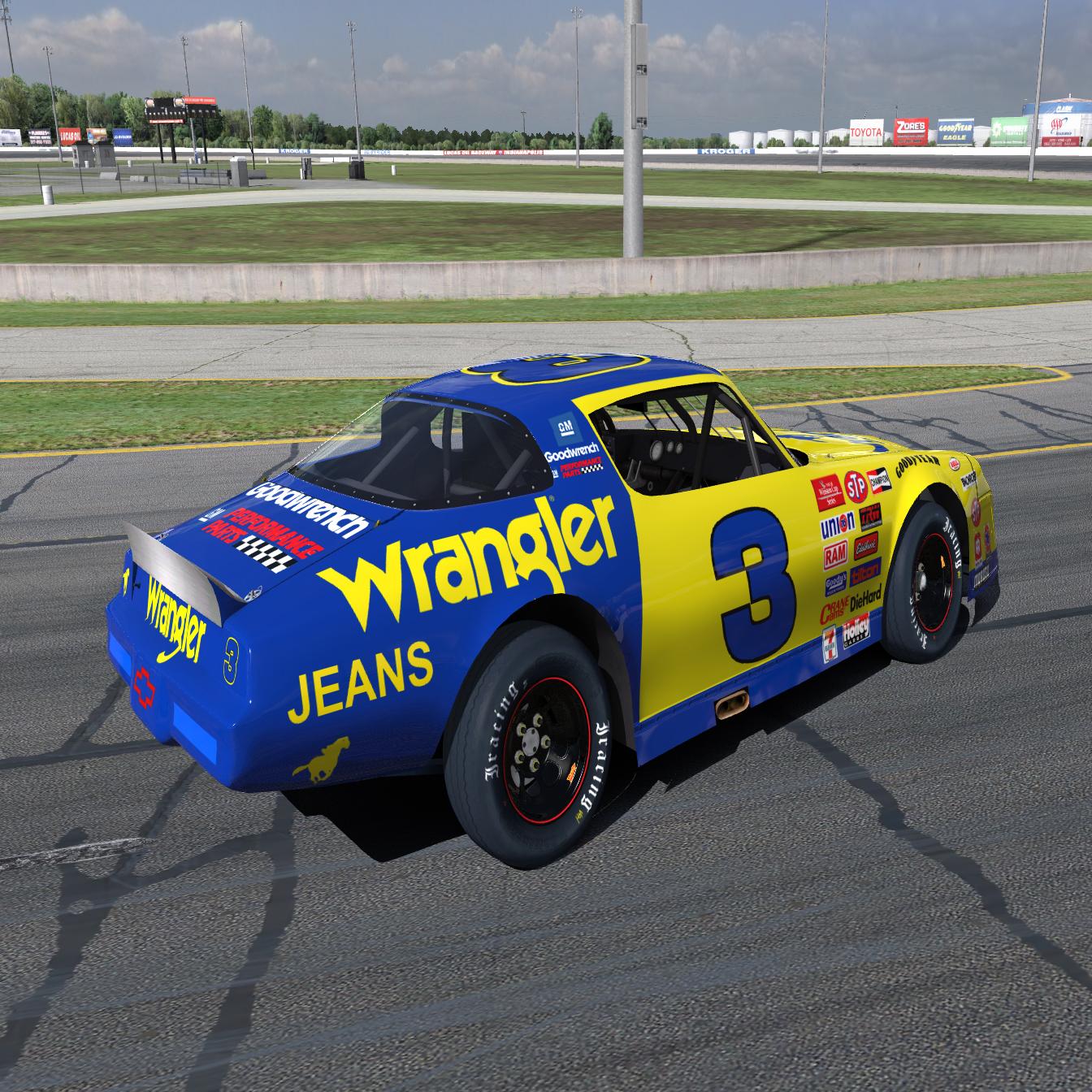 1986 Dale Earnhardt #3 Wrangler Jeans Chevrolet Vintage Nascar Series ...