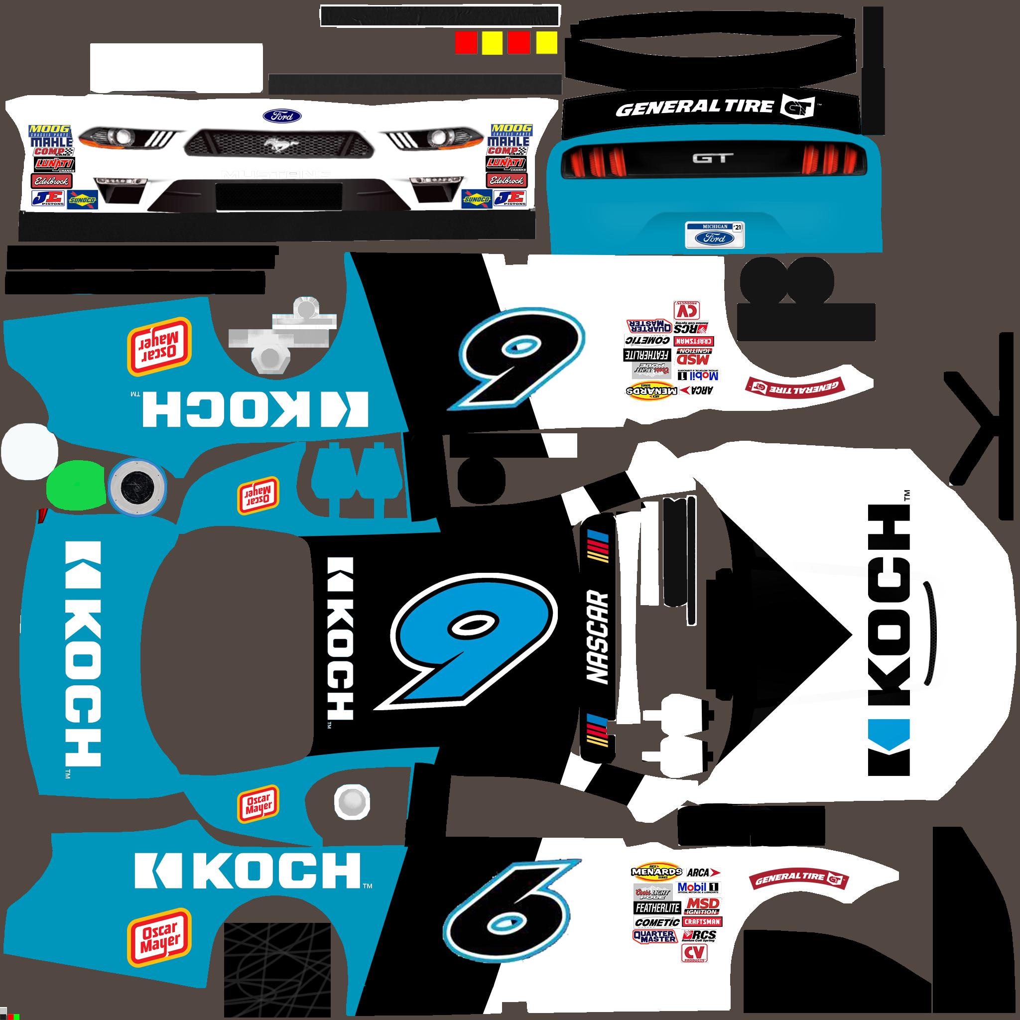 Ryan newman koch paint (Mustang version) by Tyler Lehman2 - Trading Paints