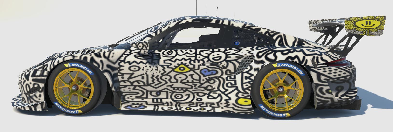 Mr Doodle Porsche 911R GT3 by Todd Schwarz - Trading Paints