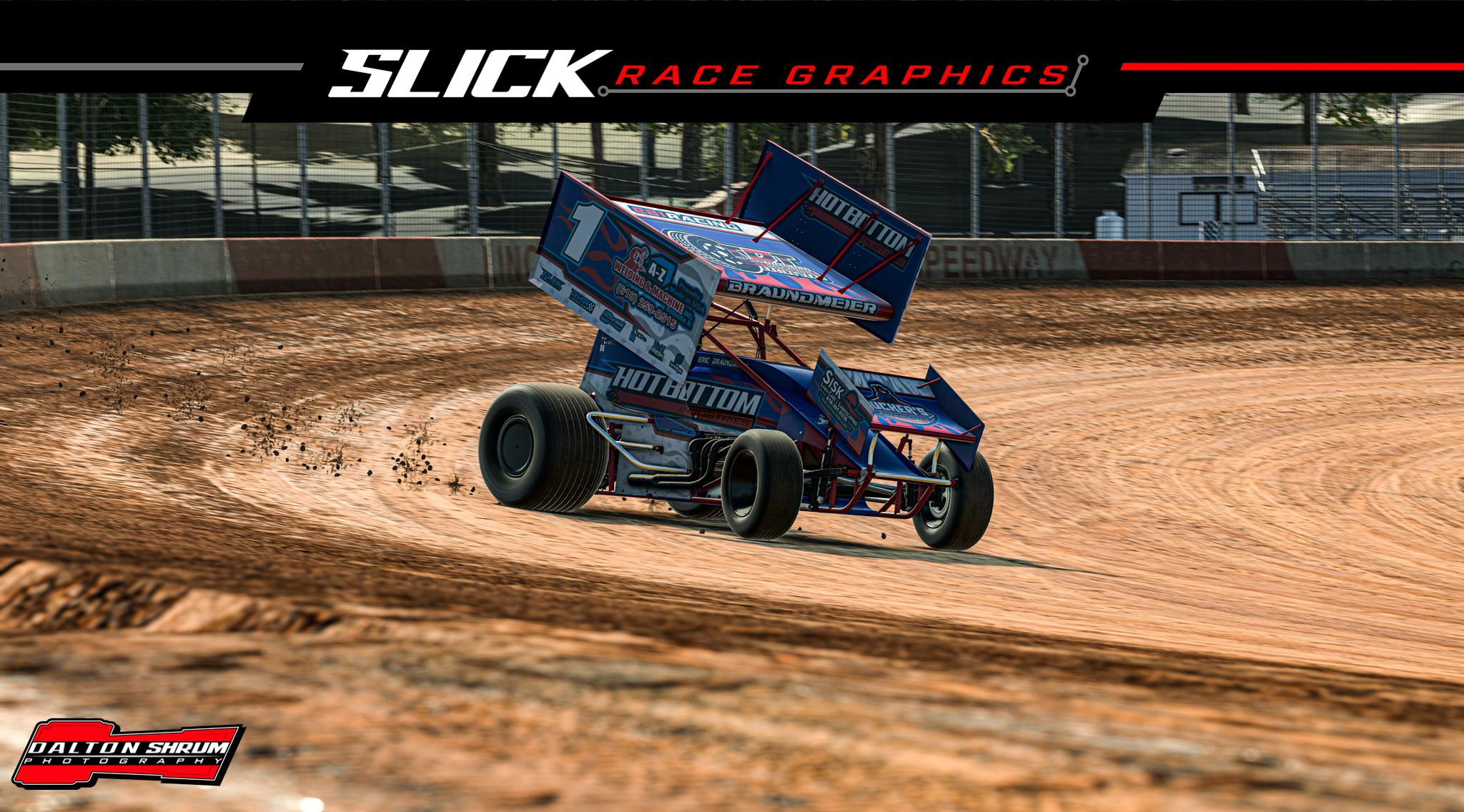 Eric Braundmeier HBI Non-Wing Sprint Car by Dillan B. - Trading Paints