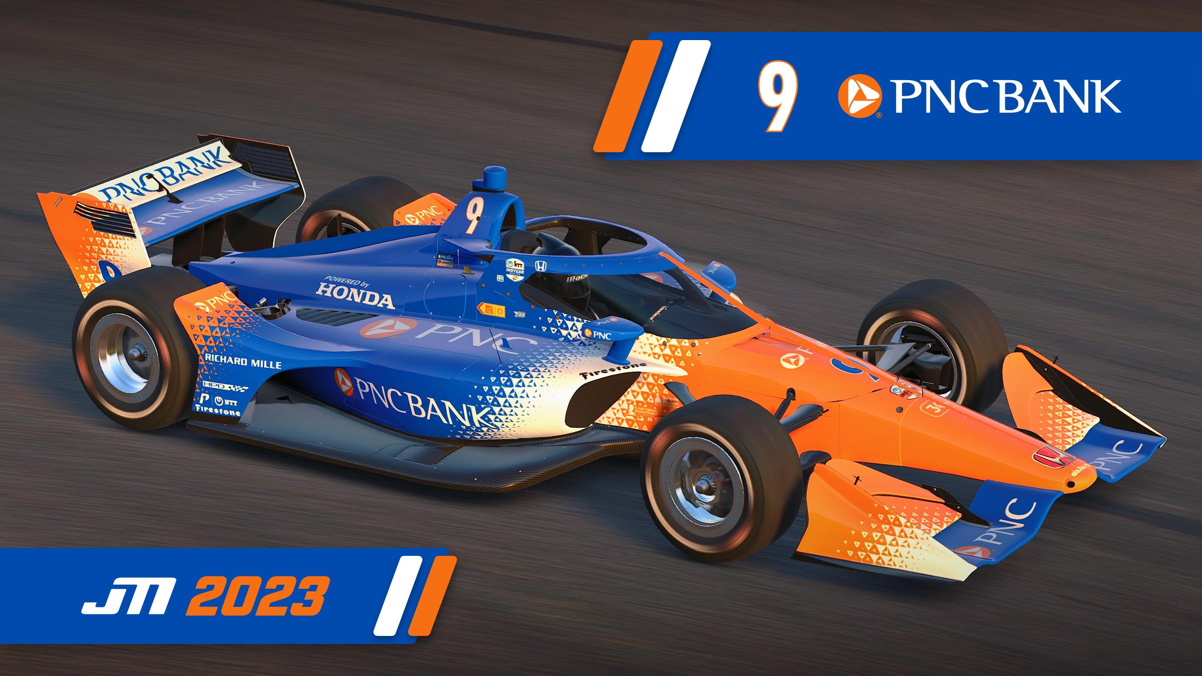 2023 Scott Dixon #9 PNC Bank Dallara IR18 with Custom Number by Jeff ...
