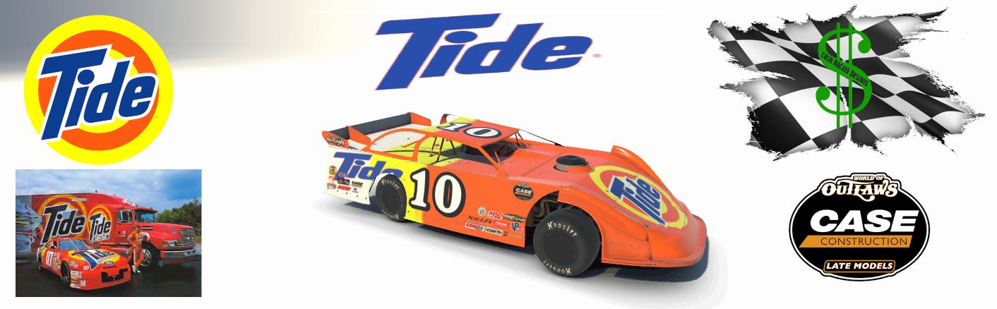 Tide Ride Late Model- Sim Stamped by Cash Culp - Trading Paints
