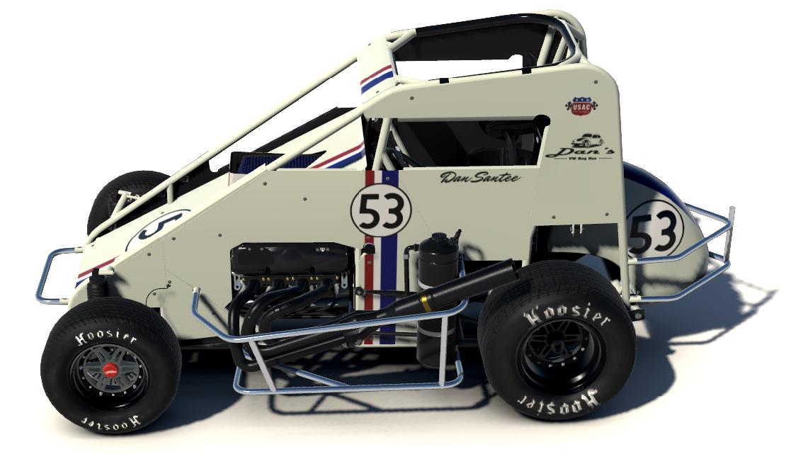 Dan Santee #53 - ARCA Menards Chevrolet Impala - Dans VW Bug Hut by ...