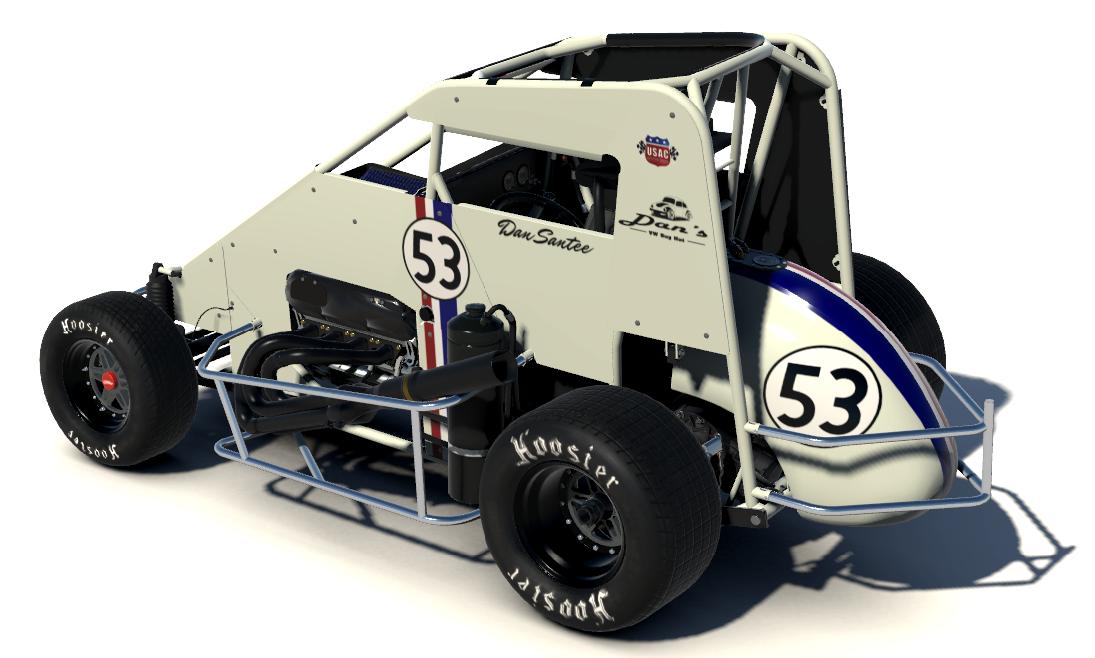 Dan Santee #53 - ARCA Menards Chevrolet Impala - Dans VW Bug Hut by ...