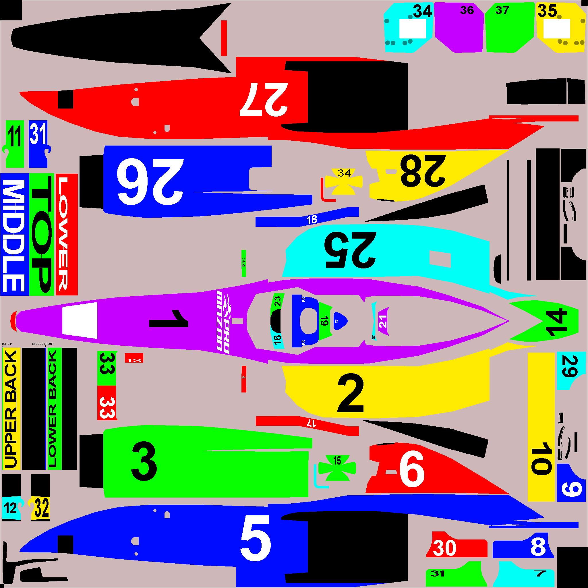 Pro Mazda Colors by Clyde Coman - Trading Paints