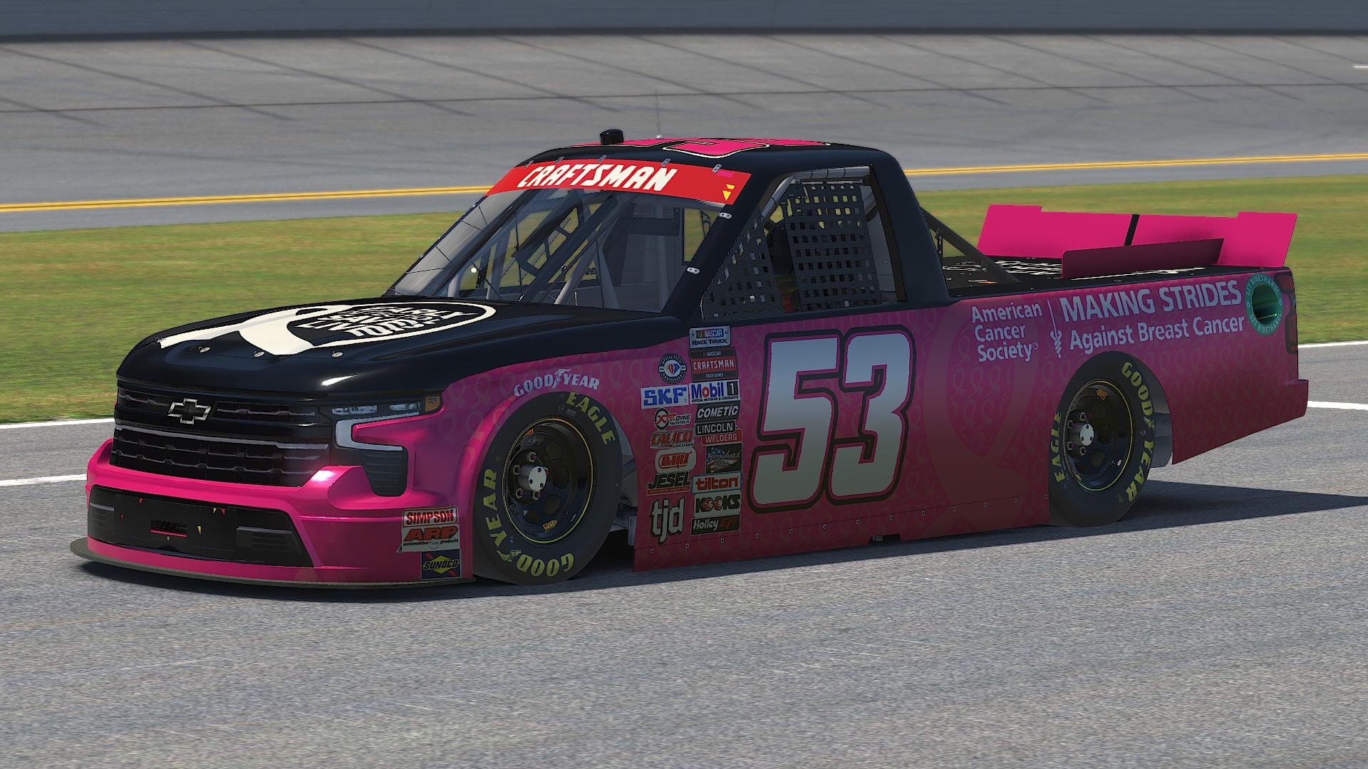 2023 Breast Cancer Awareness Chevy Silverado - No Number by Jarred ...