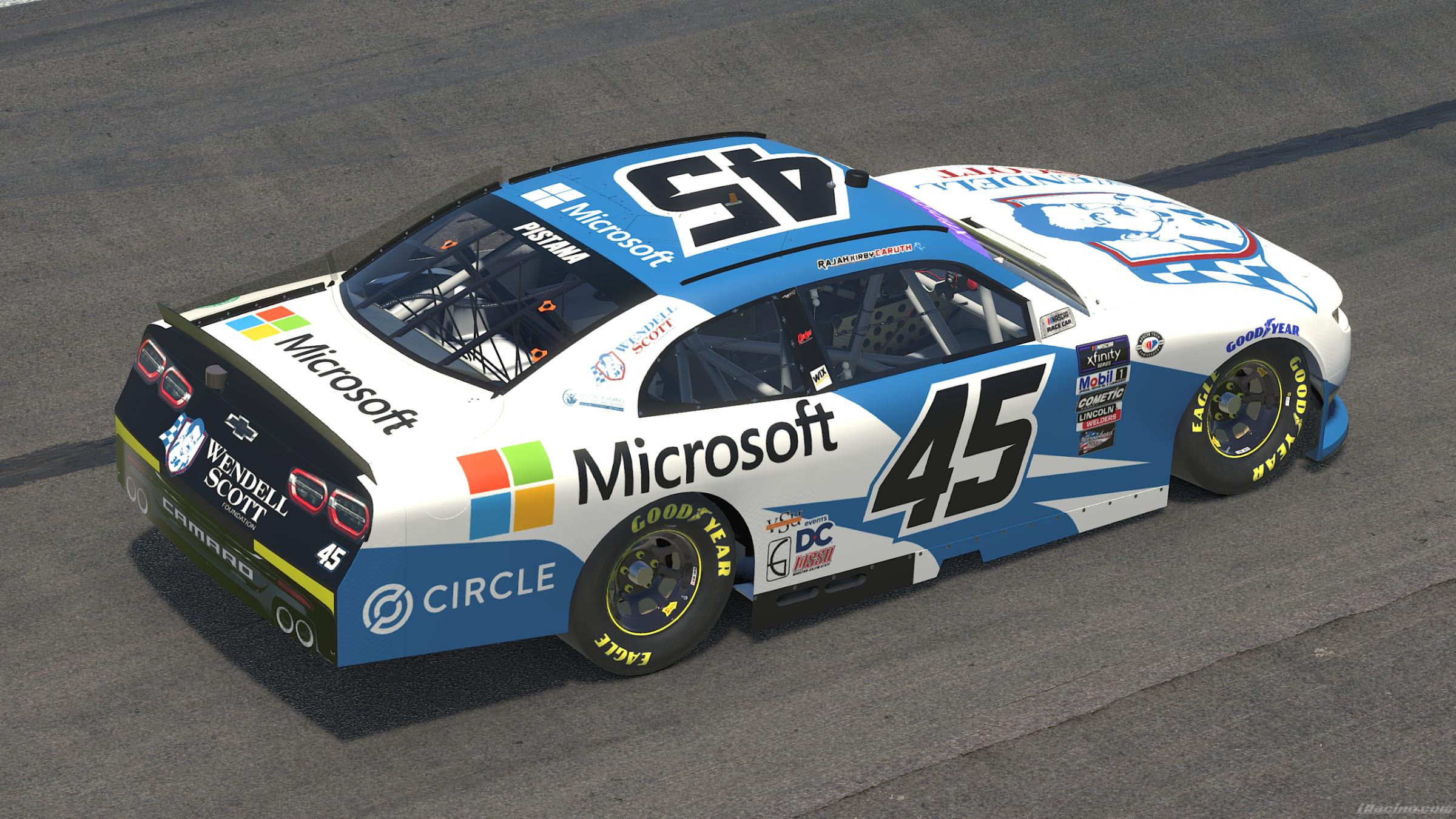 2023 Rajah Caruth #45 Wendell Scott Foundation/Microsoft by Ryan ...