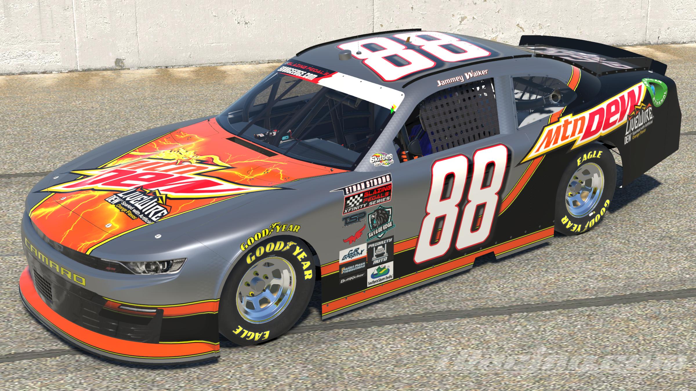 Live Wire Xfinity BPL Custom #88 by Corey Rutherford - Trading Paints