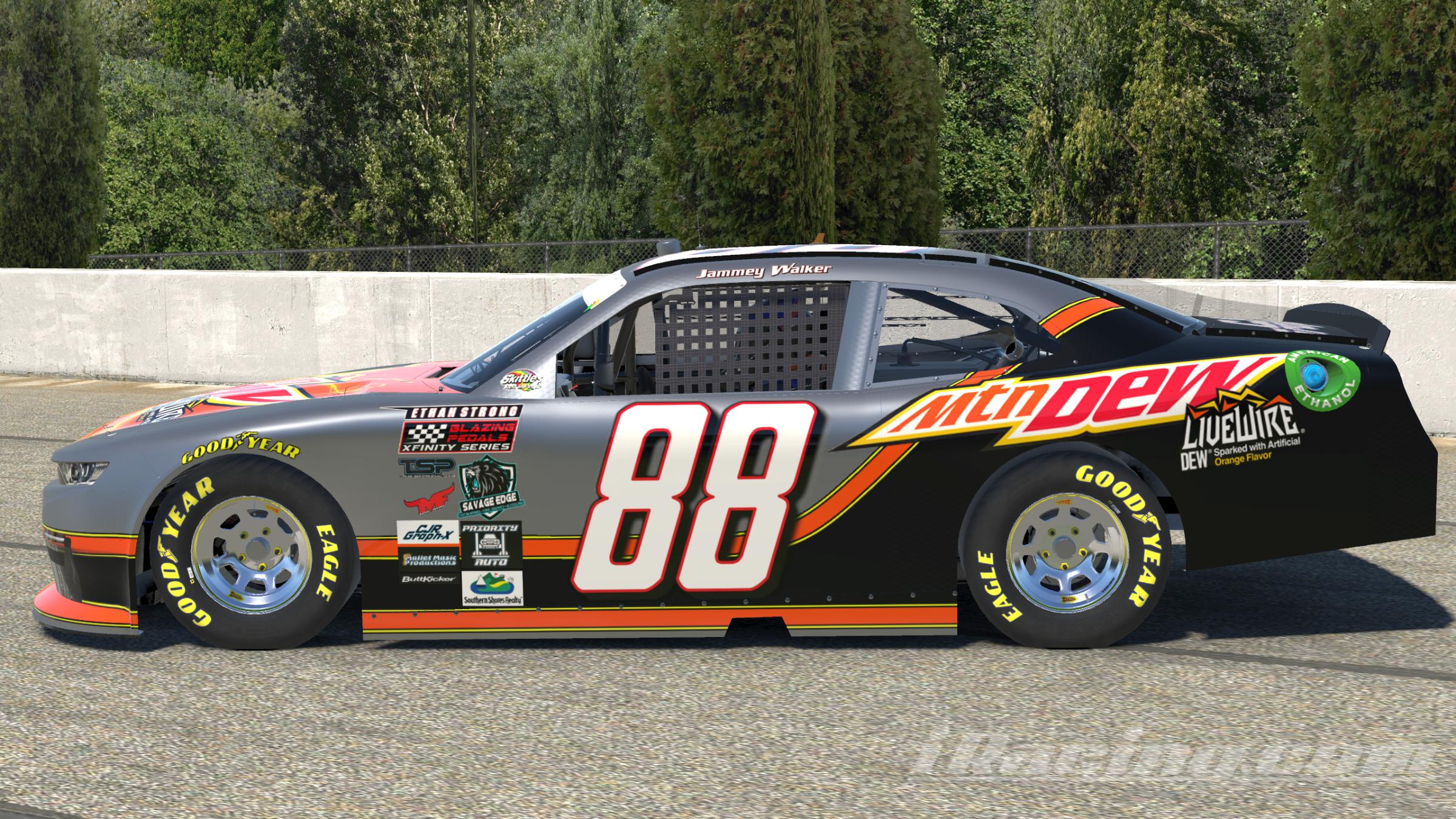 Live Wire Xfinity BPL Custom #88 by Corey Rutherford - Trading Paints