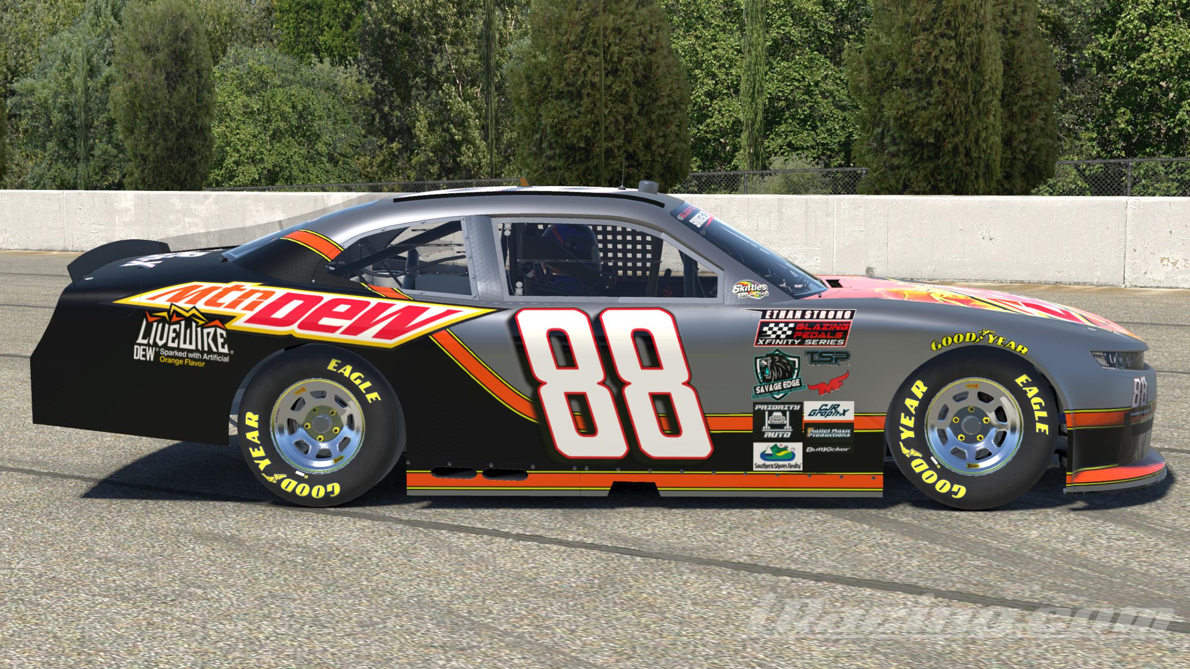 Live Wire Xfinity BPL Custom #88 by Corey Rutherford - Trading Paints