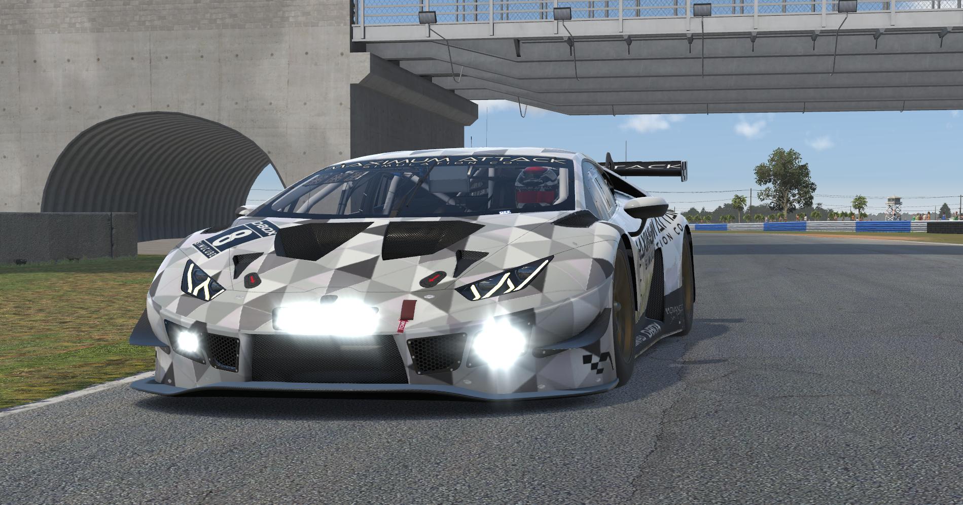 Maximum Attack Simulation Co - White Lambo Huracan GT3 DRD by Perry ...