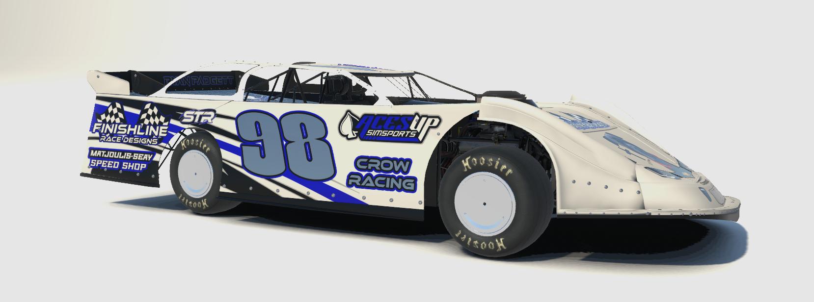 Ryan Padgett STR Dirt Late Model # 98 by Josh Whiteman - Trading Paints