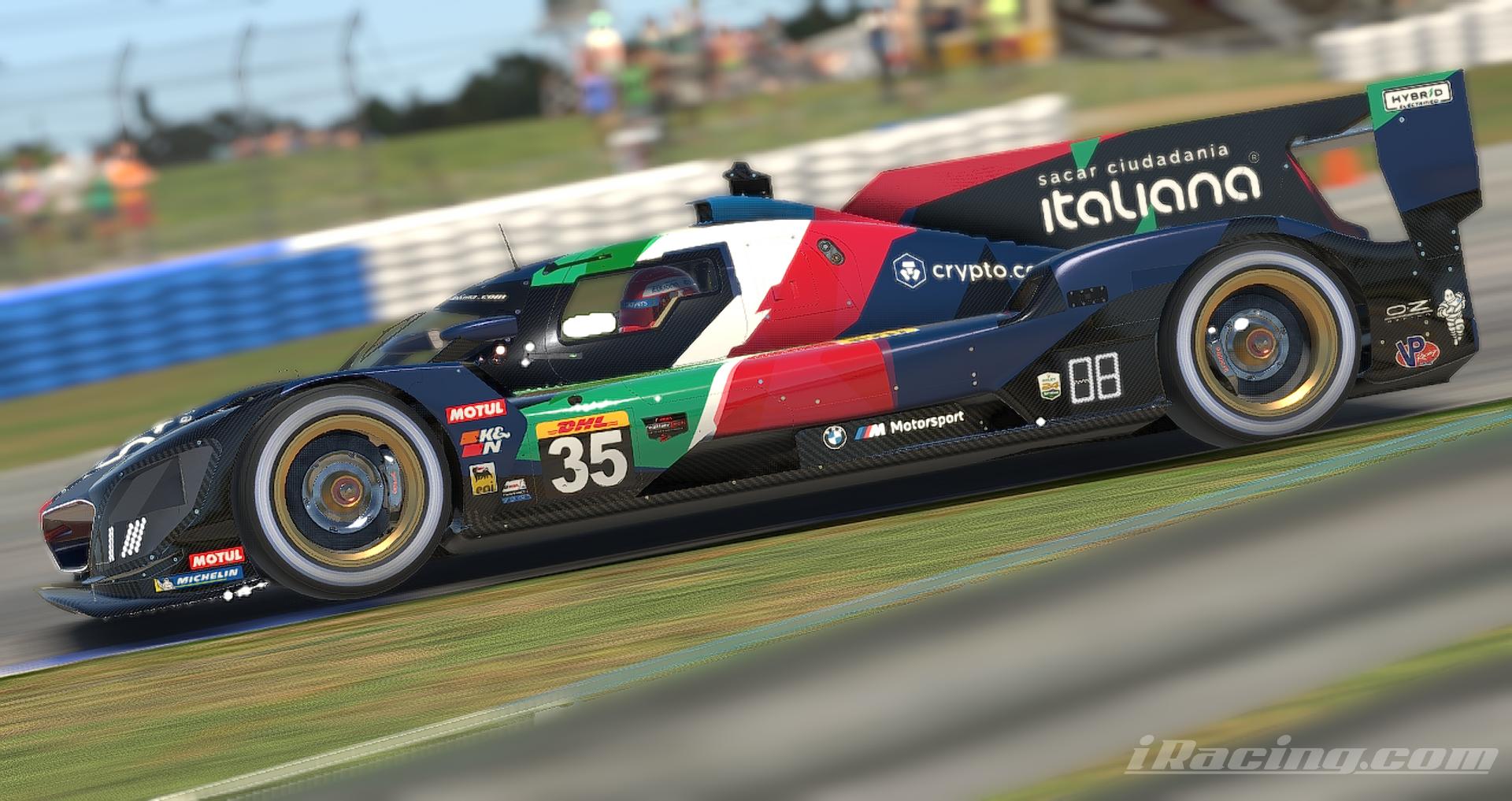 BMW LMDh Hypercar livery - Italy blue and carbon based on official ...