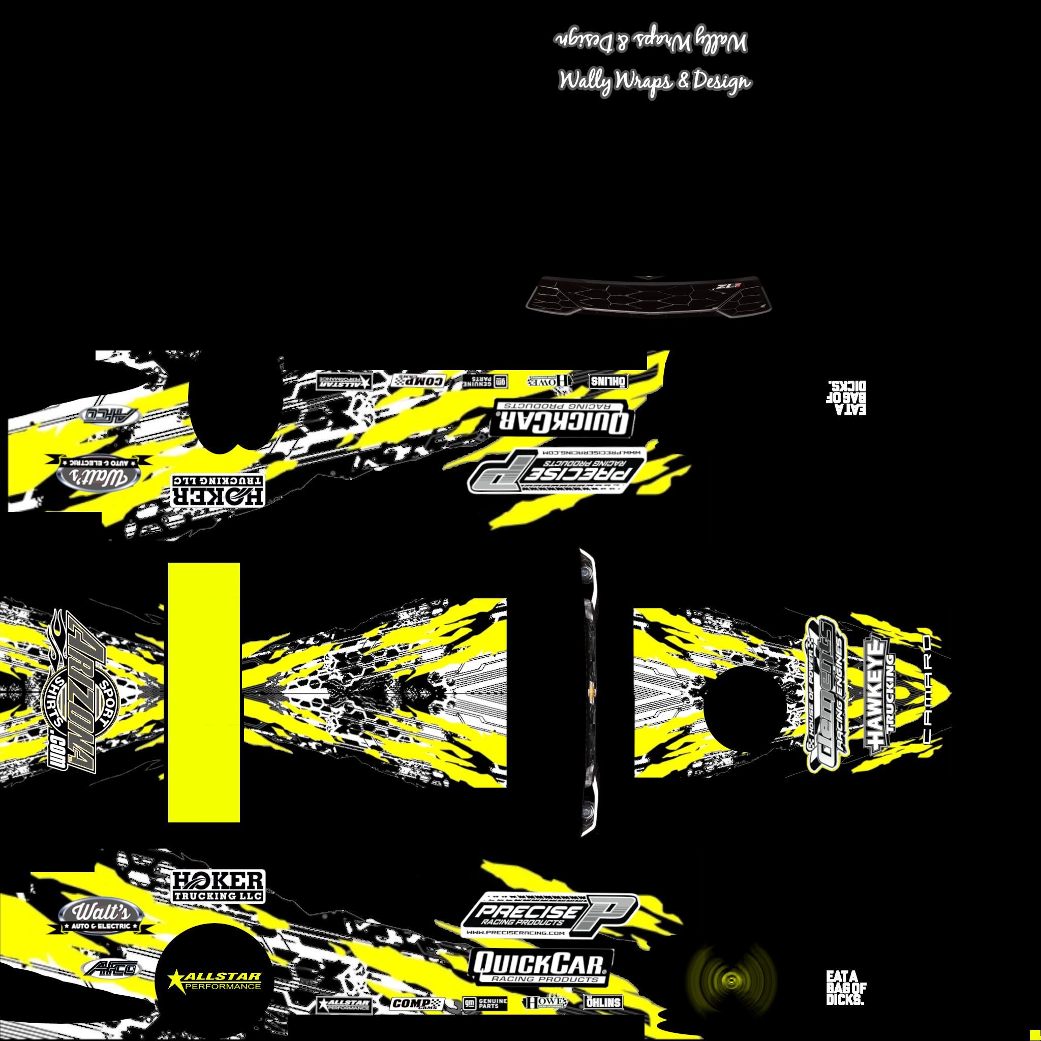 Dirt Street Stock yellow white sim by Jason Welsh - Trading Paints