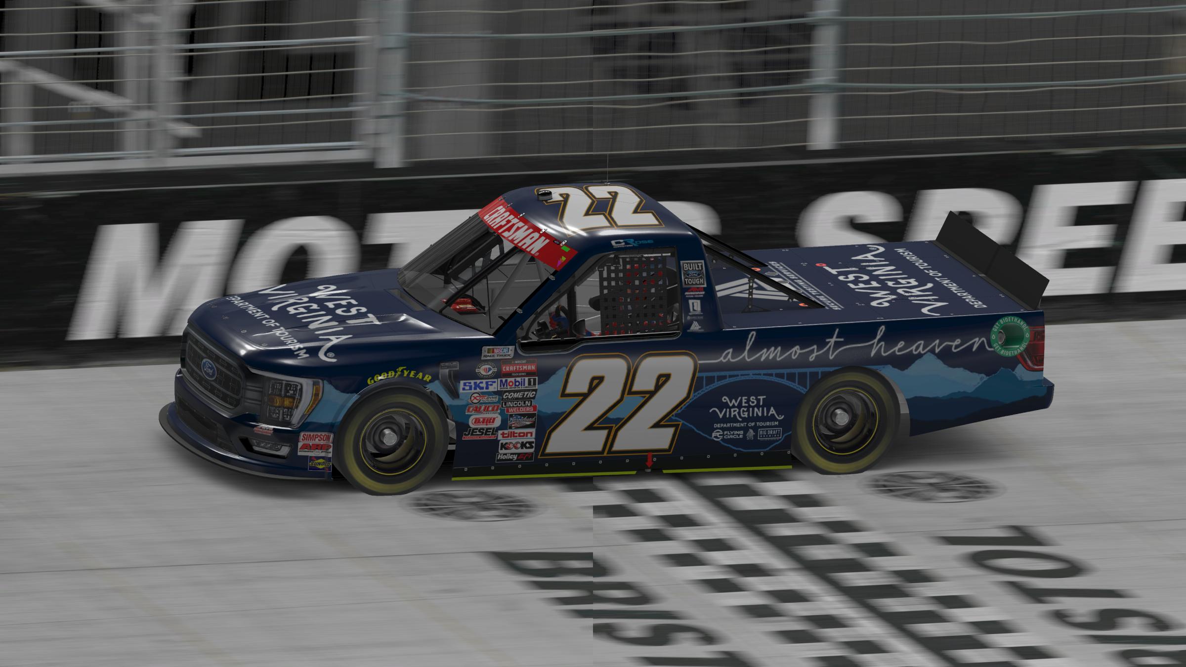 Christian Rose West Virginia Tourism AM Racing Concept by Jonathan Raines - Trading Paints