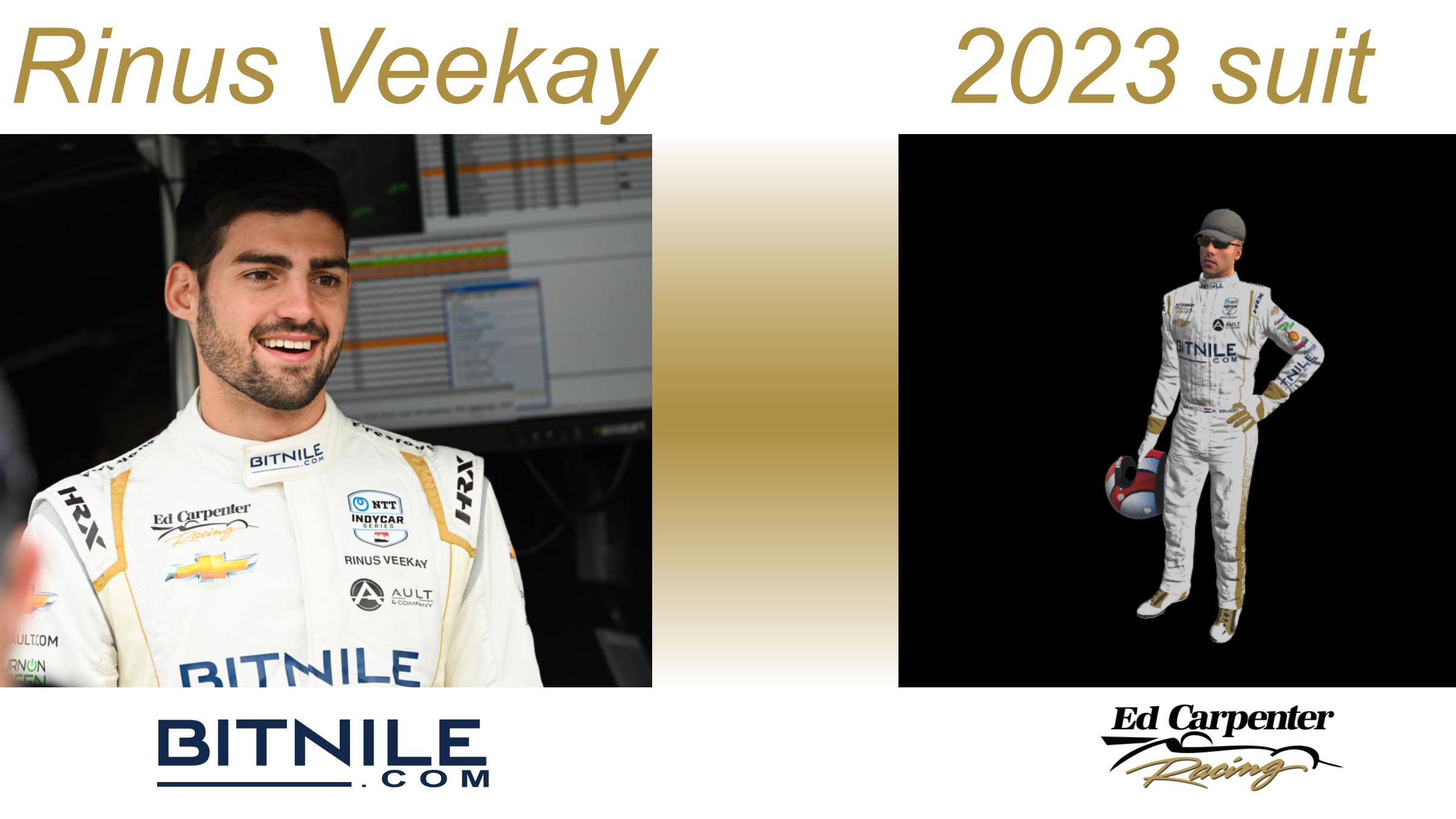 Rinus Veekay 2023 Bitnile suit by Steven Meehan - Trading Paints