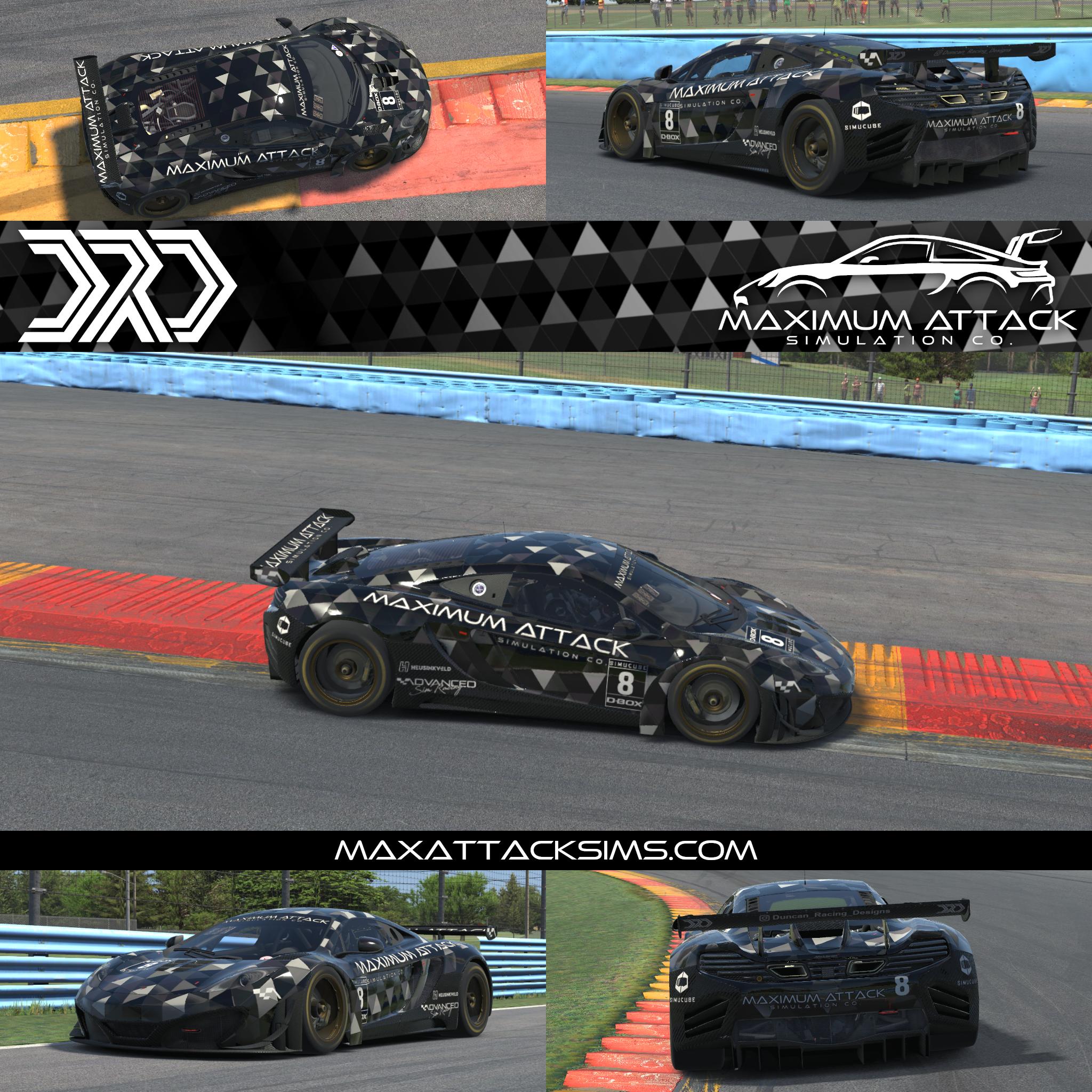 Maximum Attack Simulation Co - Black McLaren MP4 GT3 DRD by Perry ...