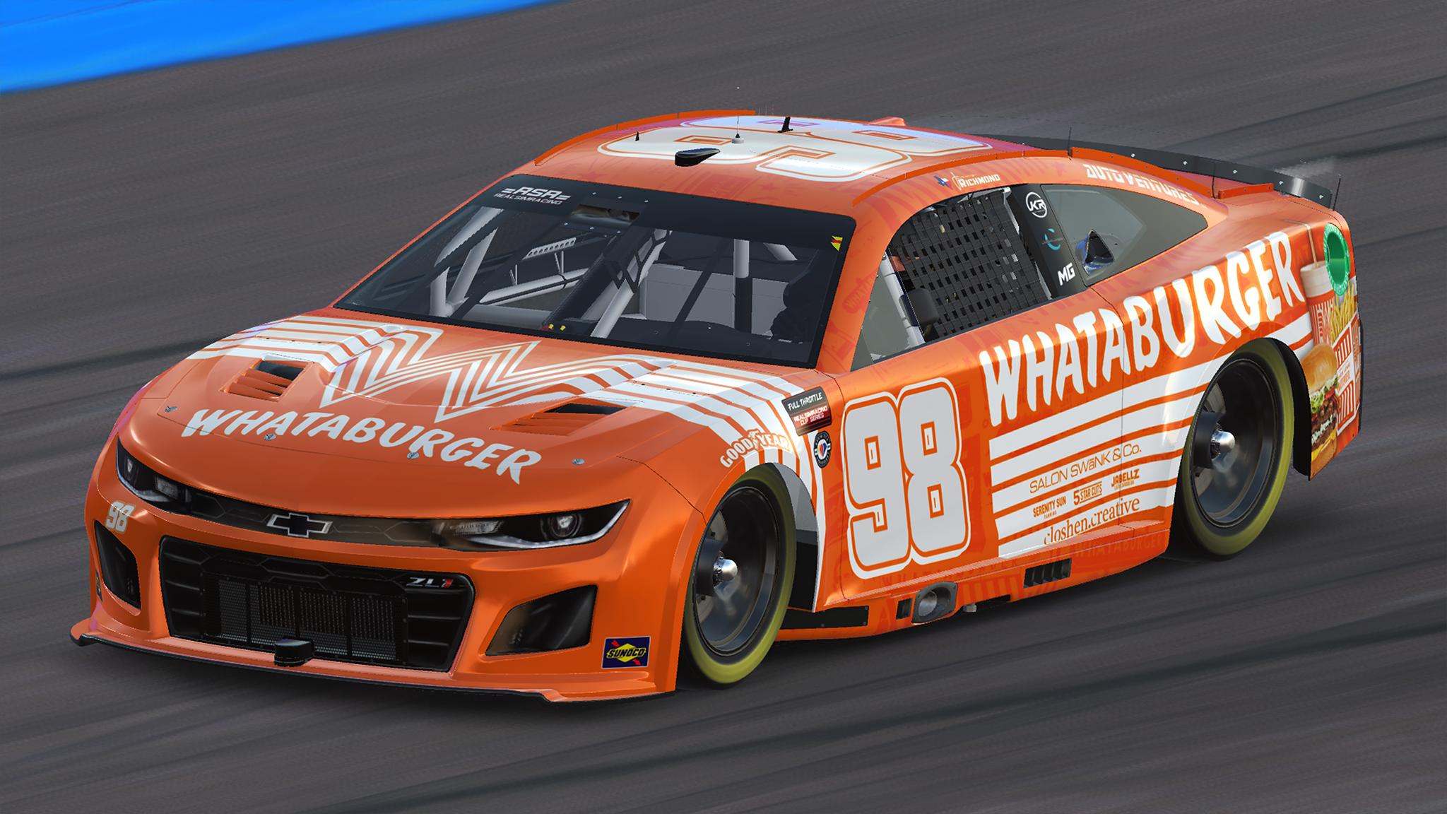 #98 Whataburger Next Gen Camaro by Jeremy Richmond - Trading Paints