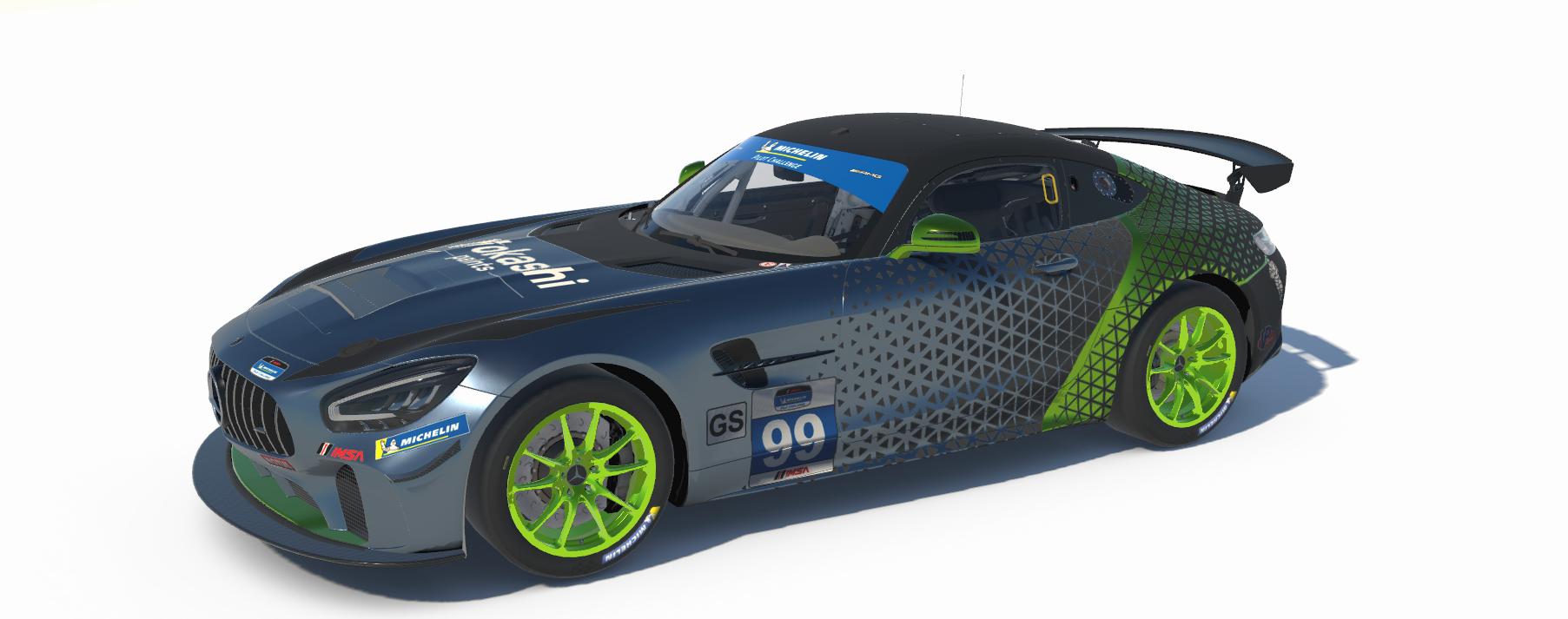 Mercedes-AMG GT4 triangle-fade by Pär Lommelen - Trading Paints