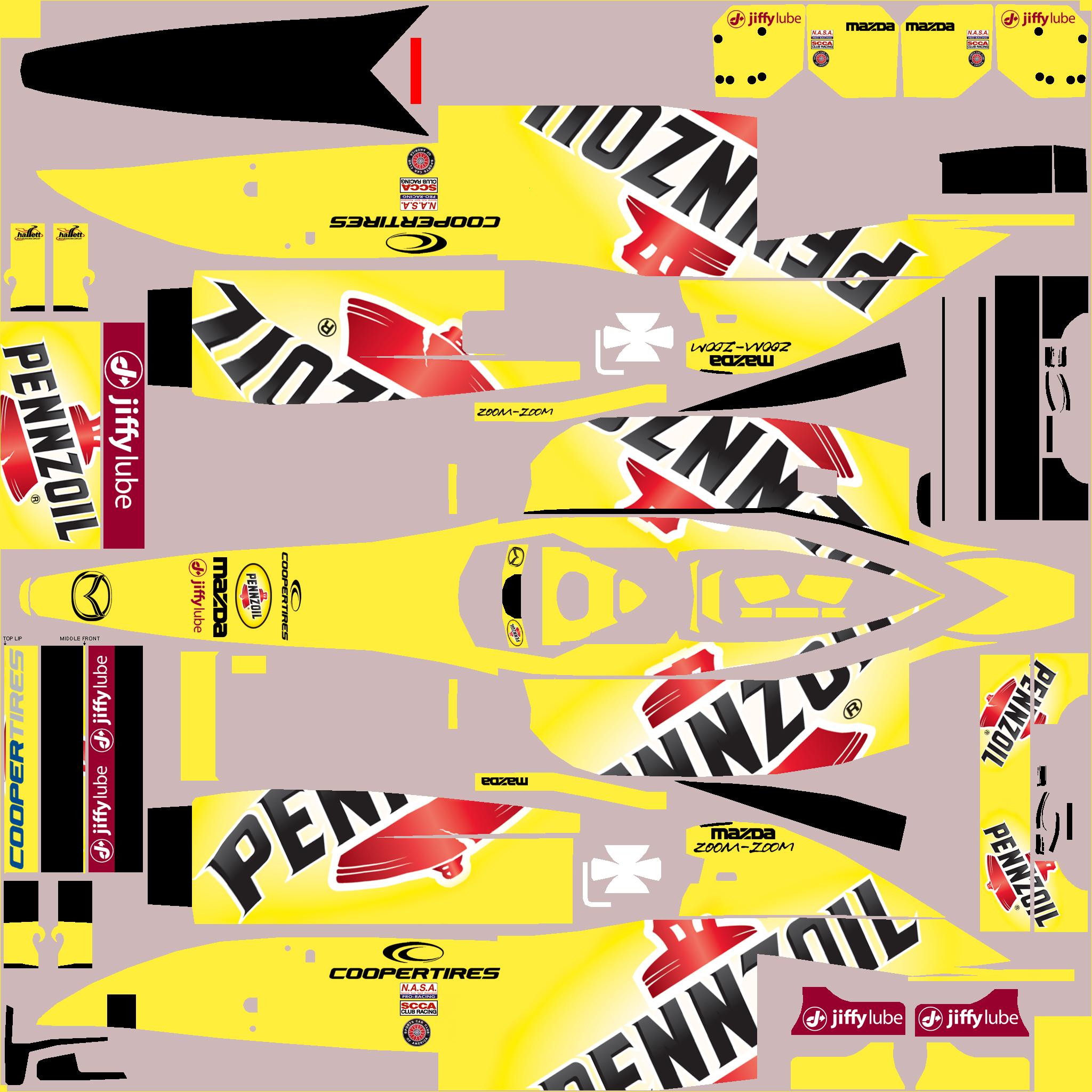 Pro Mazda Pennzoil by Clyde Coman - Trading Paints