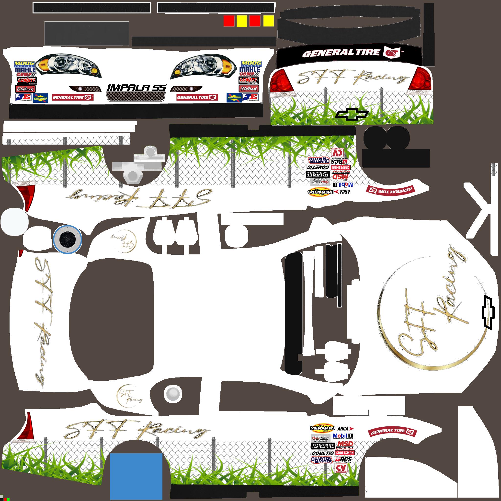 Chevrolet Impala SS Class B chain link white by Chris D. - Trading Paints